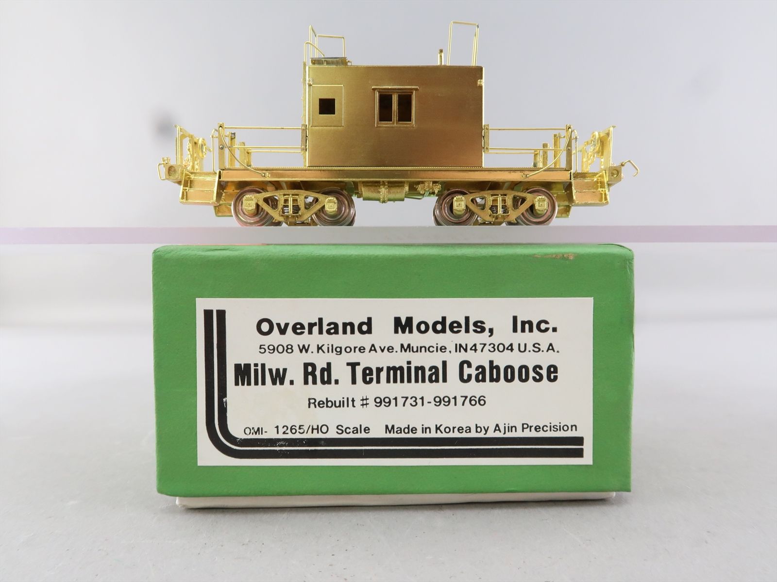 HO Brass Model - OMI 1265 Milwaukee Terminal Caboose Rebuilt #991731 ...