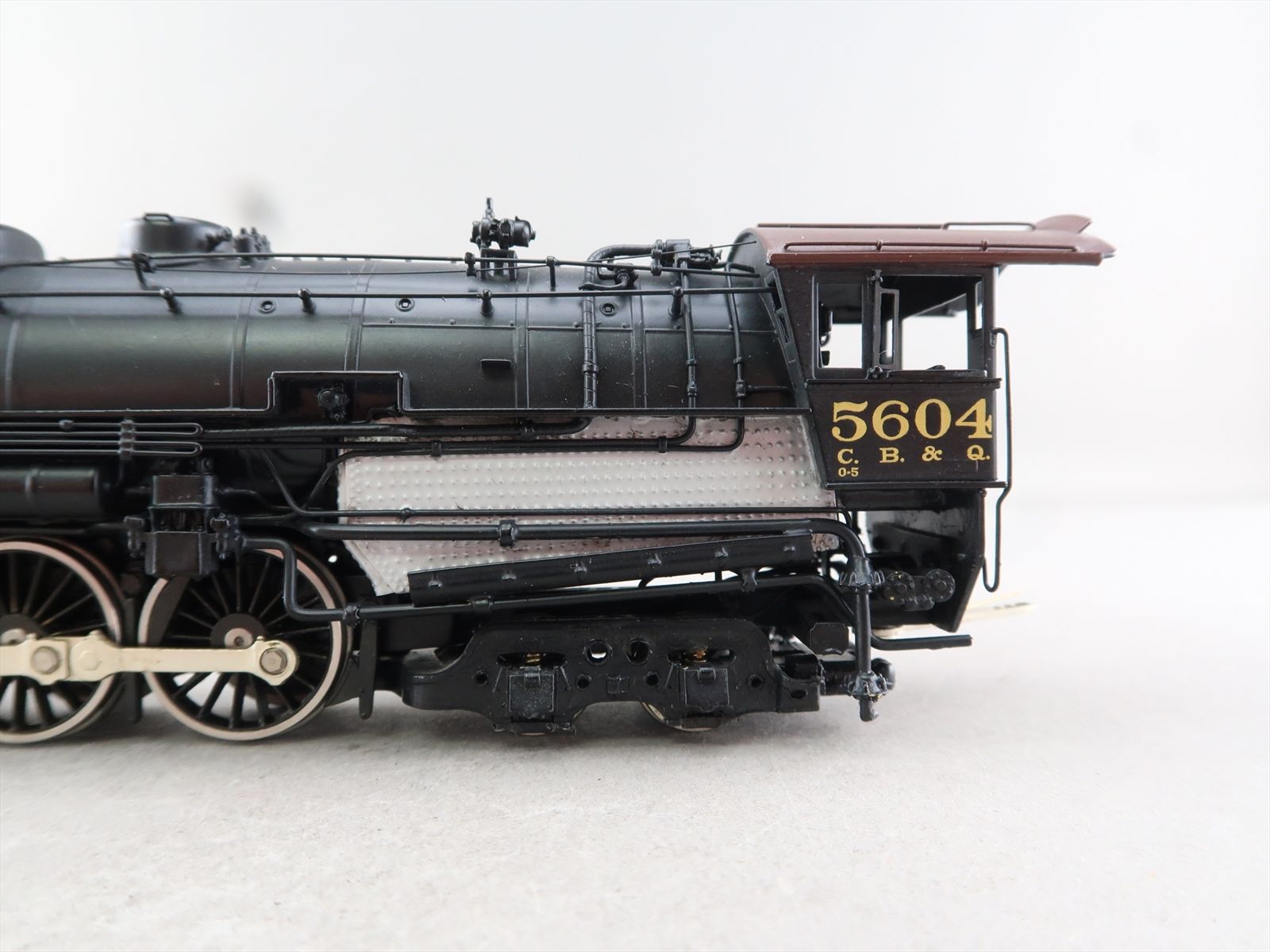 HO Brass Model - Oriental P724 CB&Q Burlington 4-8-4 Open Cab Elesco FWH #5604 - F/P - 1987 Run ...