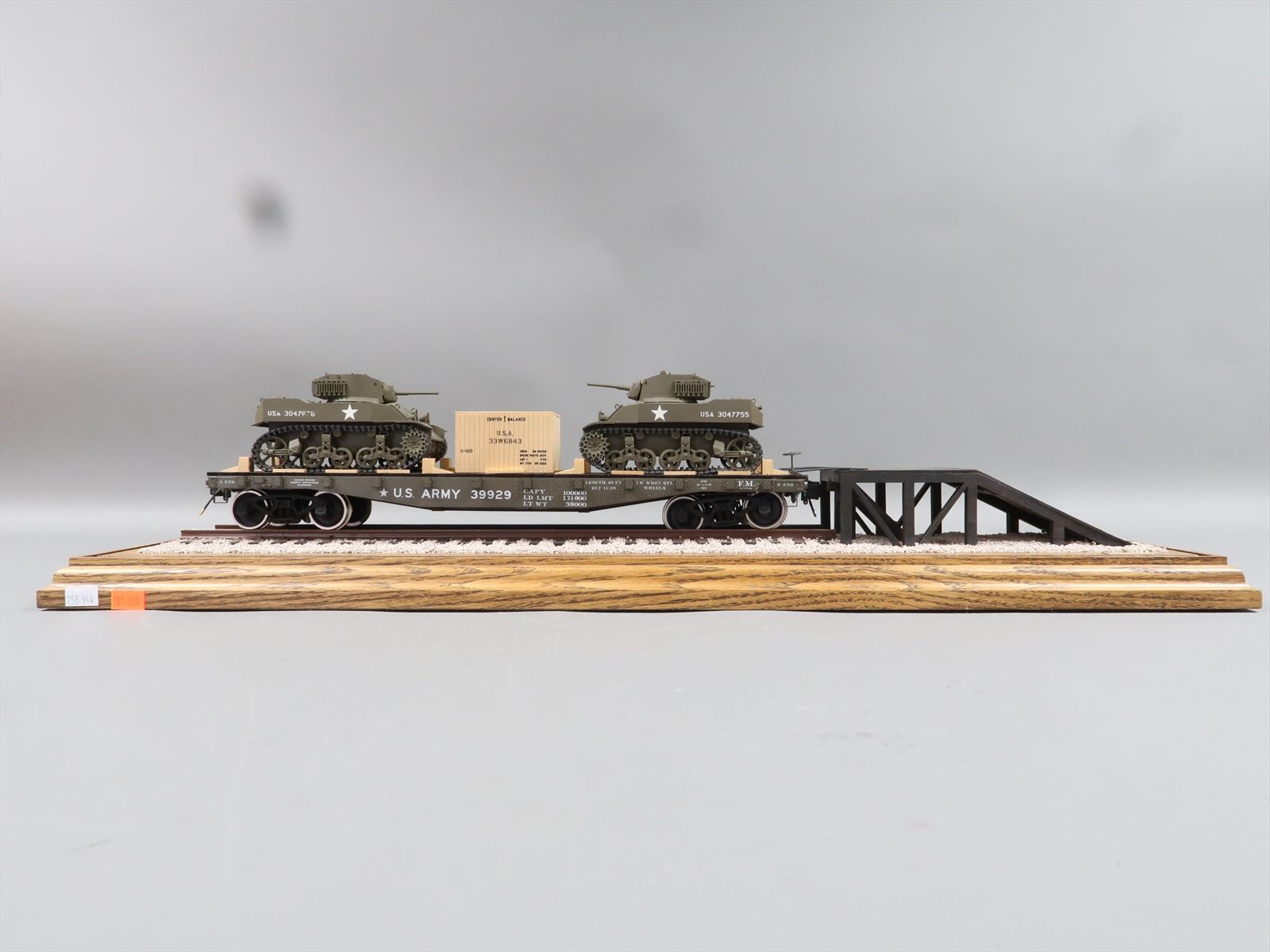 G Brass Model - FAM USAX Smithsonian National Museum Models Flat Car w ...