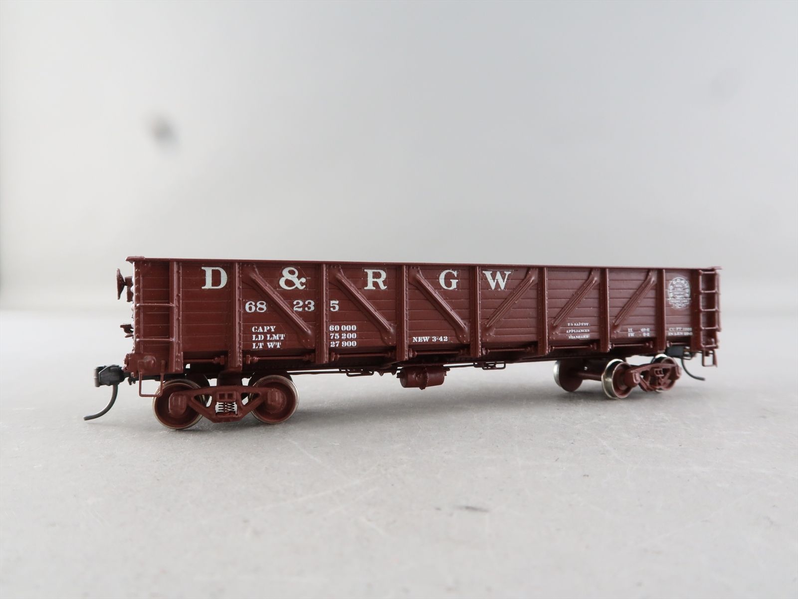 HO Brass Model - PSC 15524 D&RGW Rio Grande Composite General Service Gondola #68235 - Custom ...