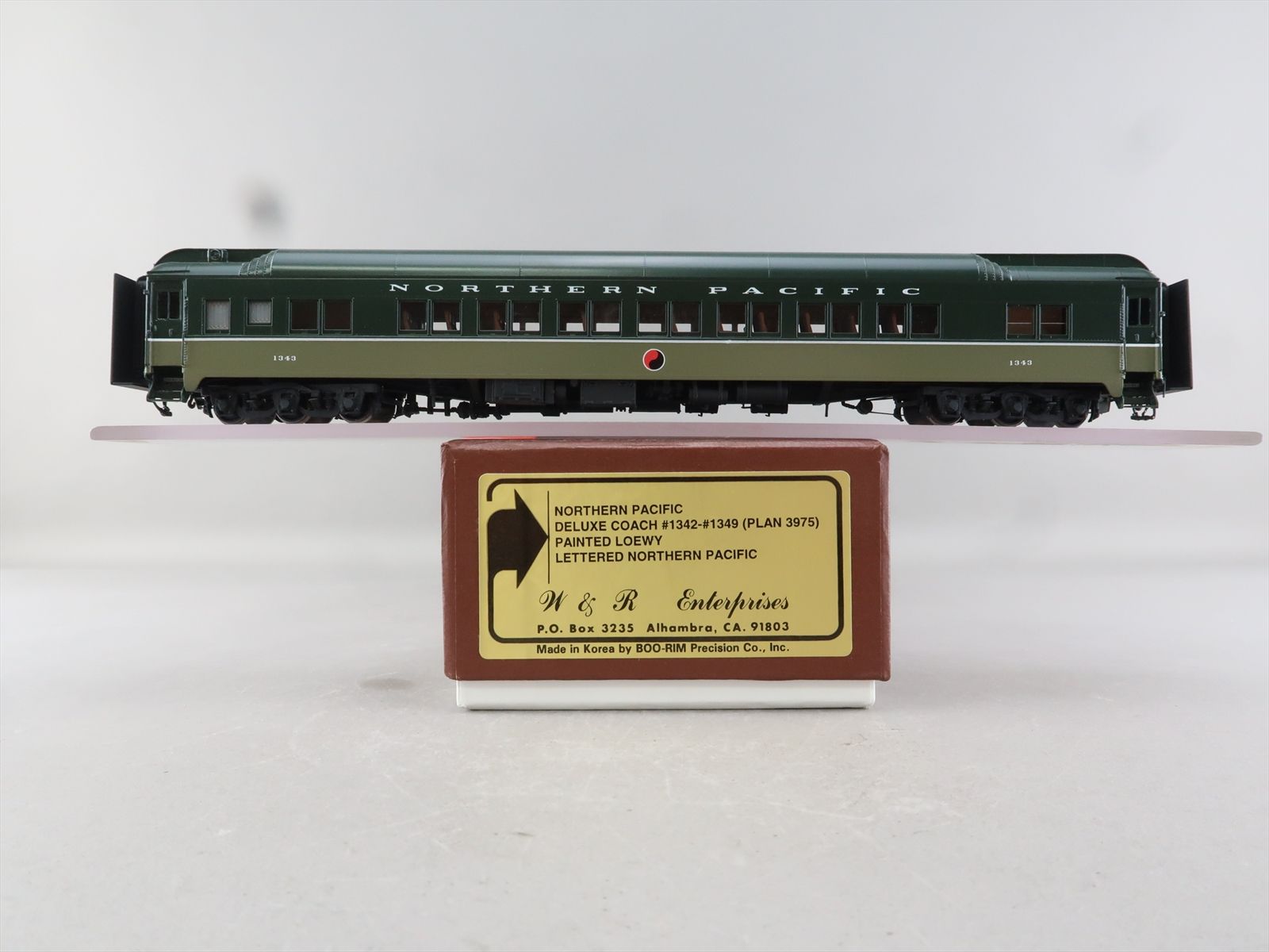 HO Brass Model - W&R NP Northern Pacific Deluxe Coach Plan 3975 #1343 ...