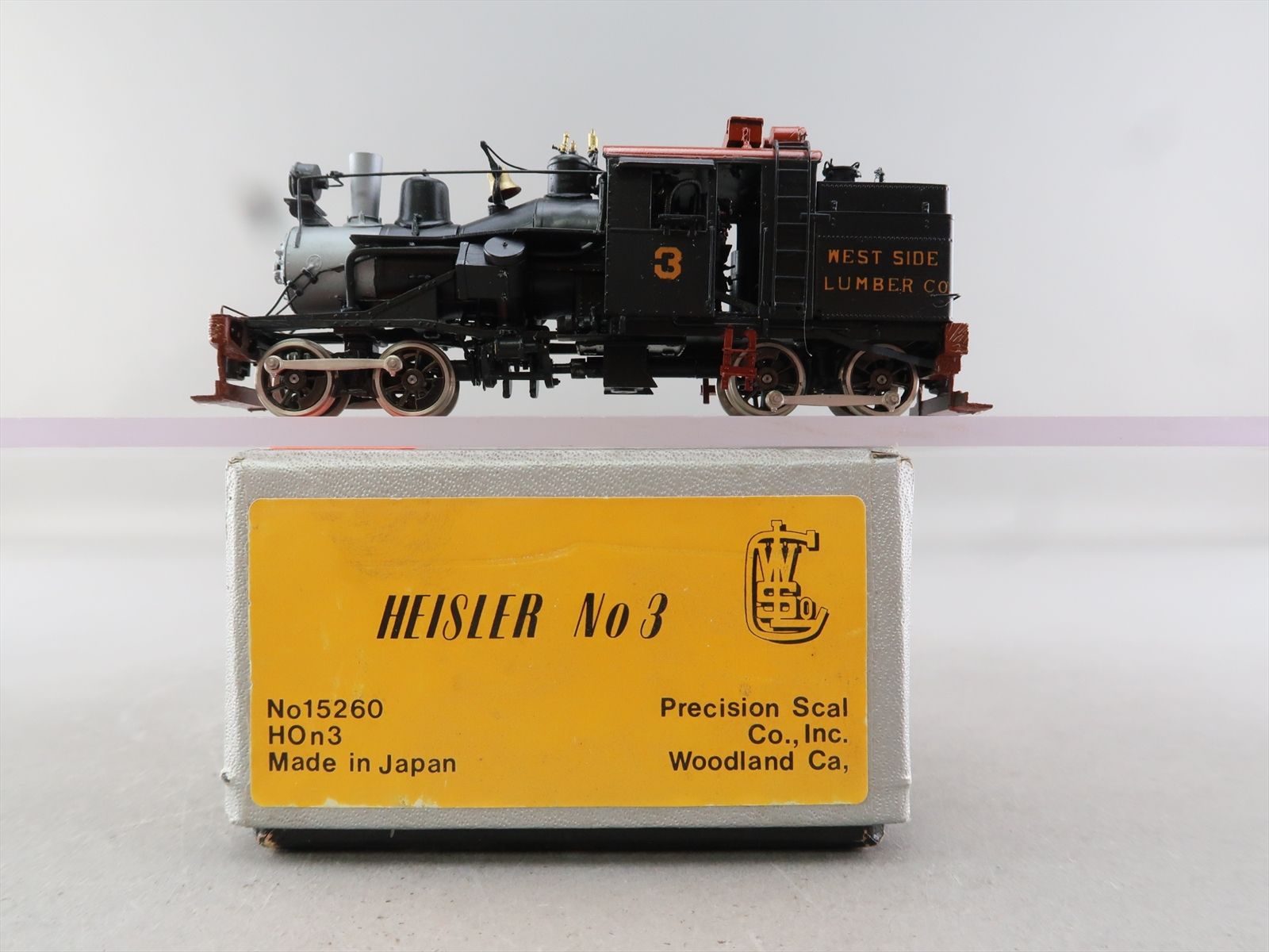 HOn3 Brass Model - PSC 15260 WSLCo Westside Lumber Co. Heisler #3 - Pro ...