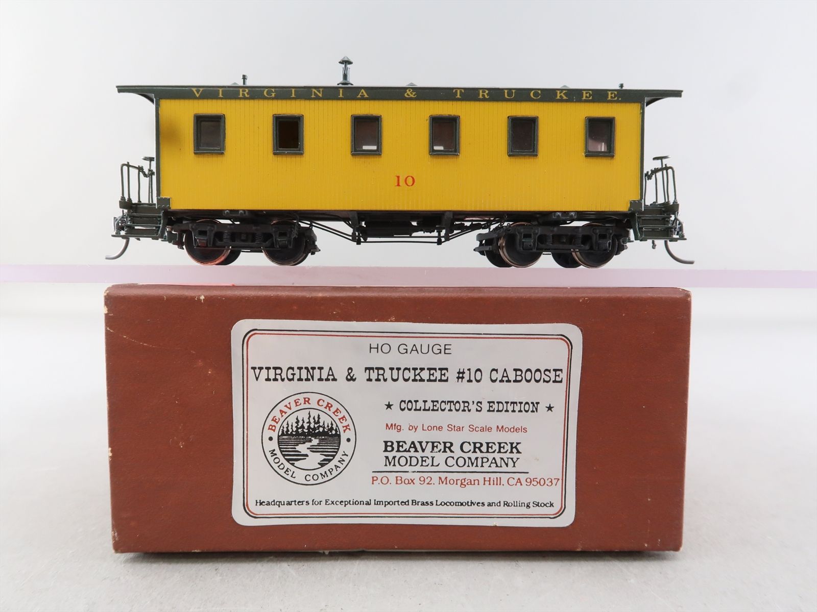 HO Brass Model - BCM Beaver Creek Model V&T Virginia & Truckee Caboose ...