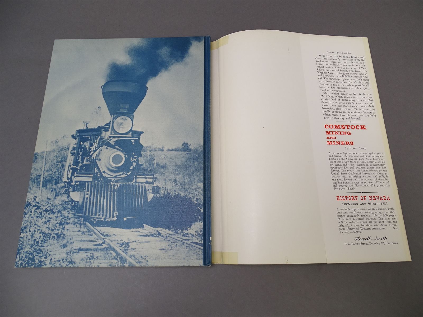 Railroad Book - Steamcars to the Comstock - Lucius Beebe & Charles ...