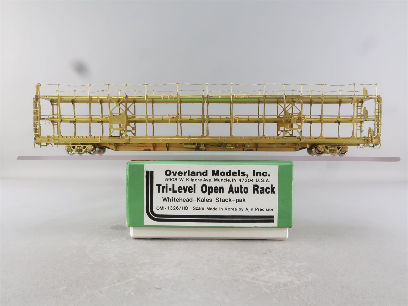 HO Brass Model - OMI 1326 Tri-Level Open Auto Rack Whitehead - Kales ...