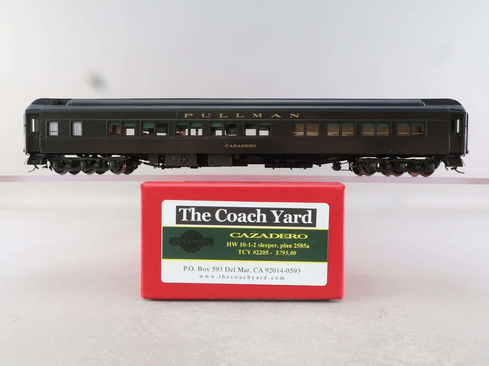 HO Brass Model - TCY 2205 SAL Seaboard Air Line HW Heavyweight 10-1-2 ...