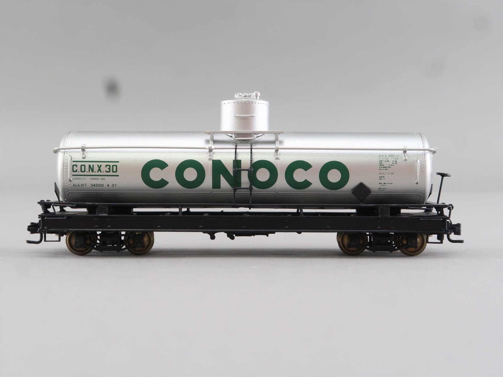 HOn3 Brass Model - BLW Berlyn Locomotive Works Conoco CONX Tank Car ...