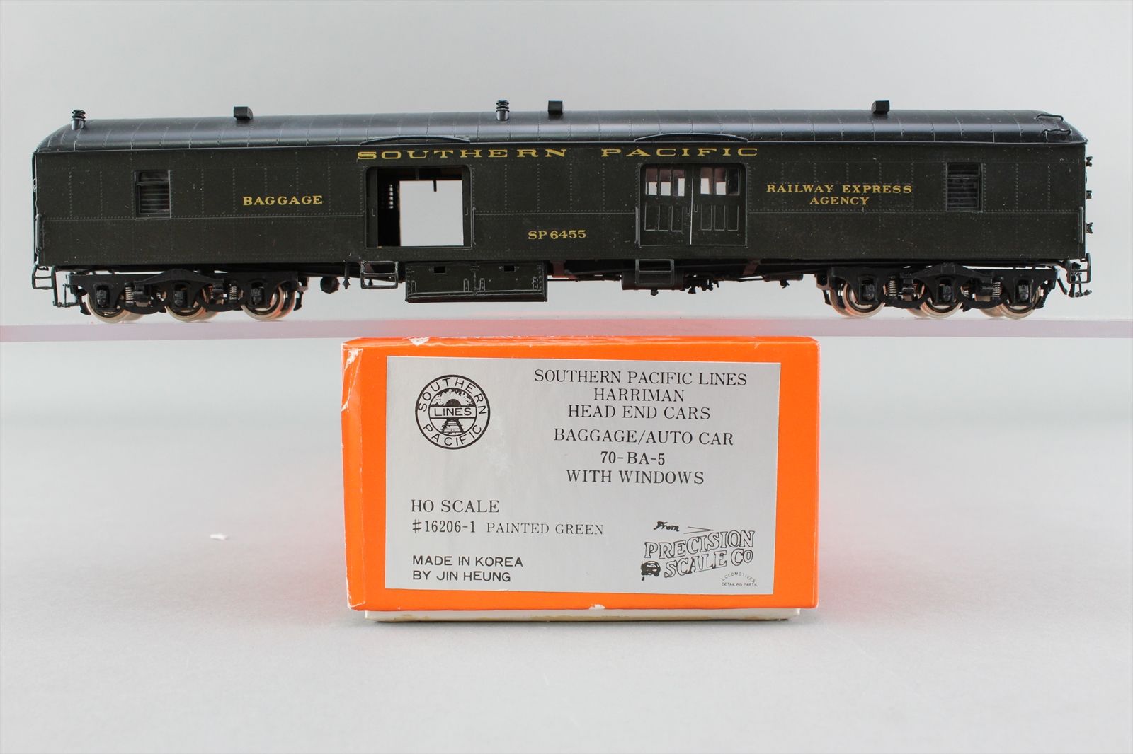 HO Brass Model - PSC 16206-1 SP Southern Pacific Baggage Auto Car 70-BA ...