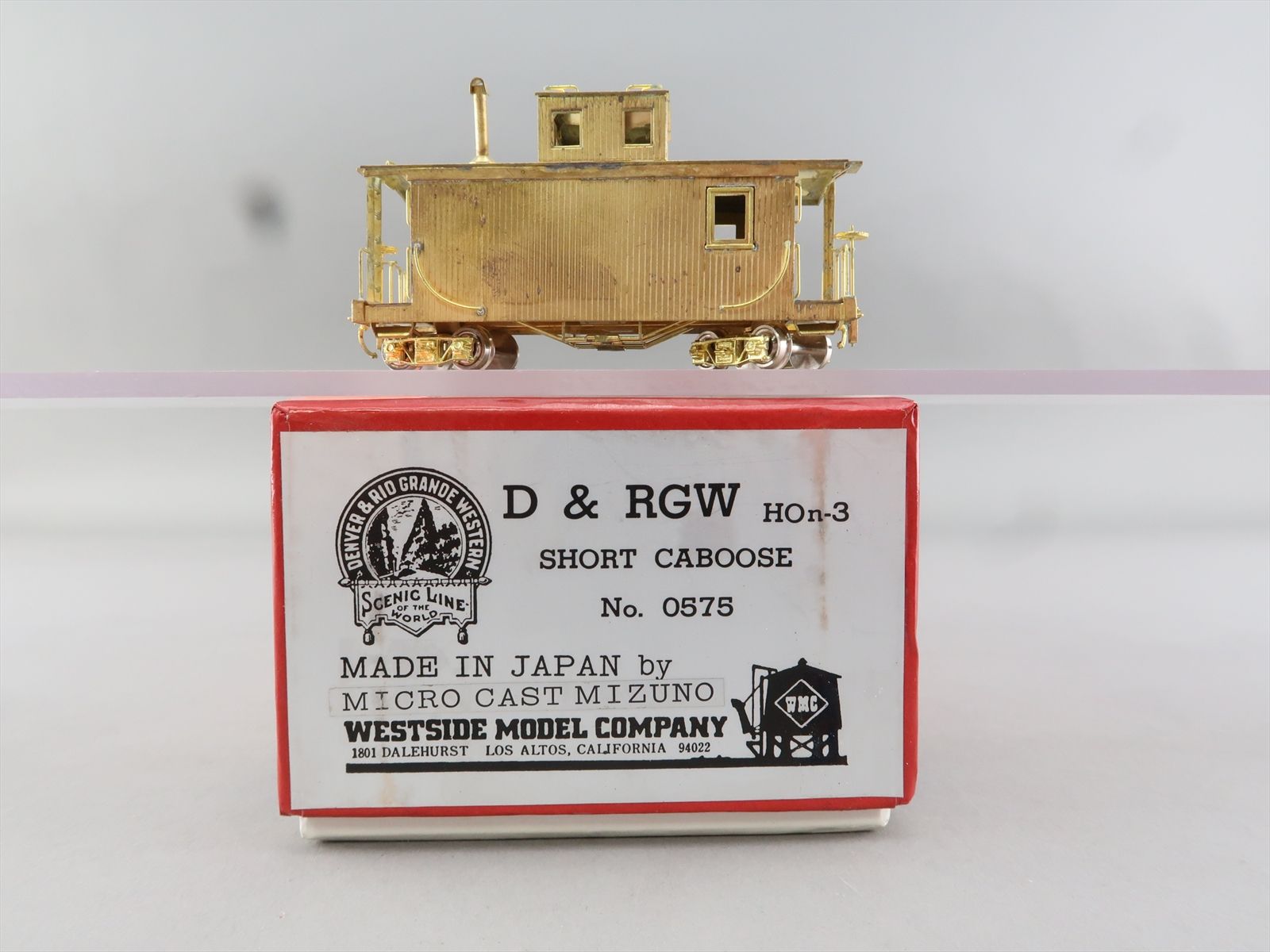 HOn3 Brass Model - WMC D&RGW Rio Grande Short Caboose #0575 - Unpainted ...