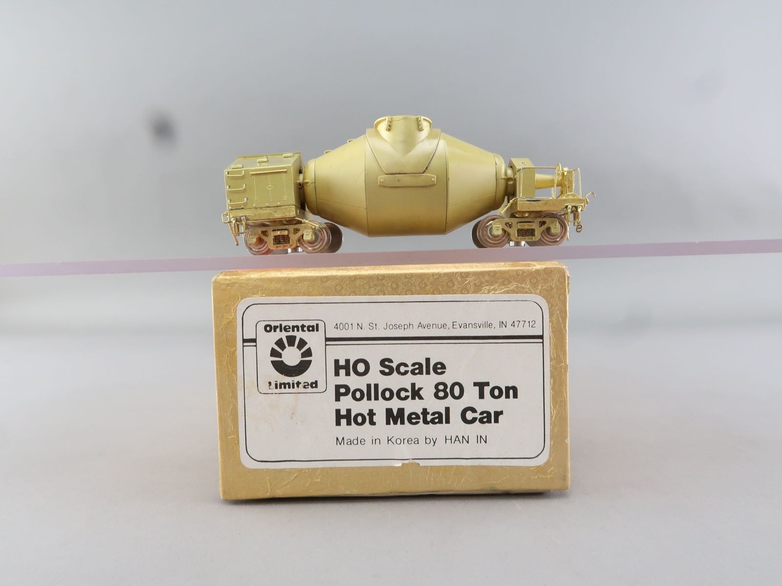 HO Brass Model - Oriental 10080 Pollock 80 Ton Hot Metal Car ...