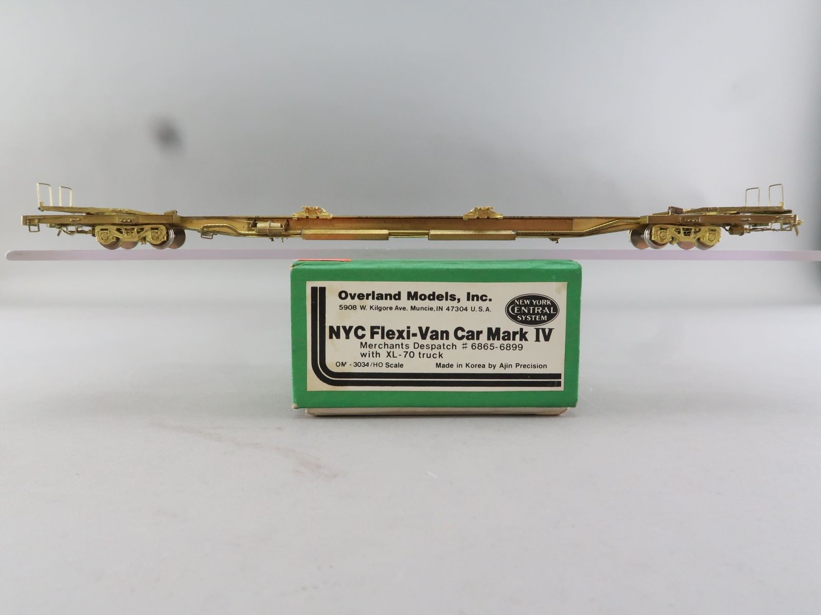 HO Brass Model - OMI 3034 NYC New York Central Flexi-Van Car Mark IV ...