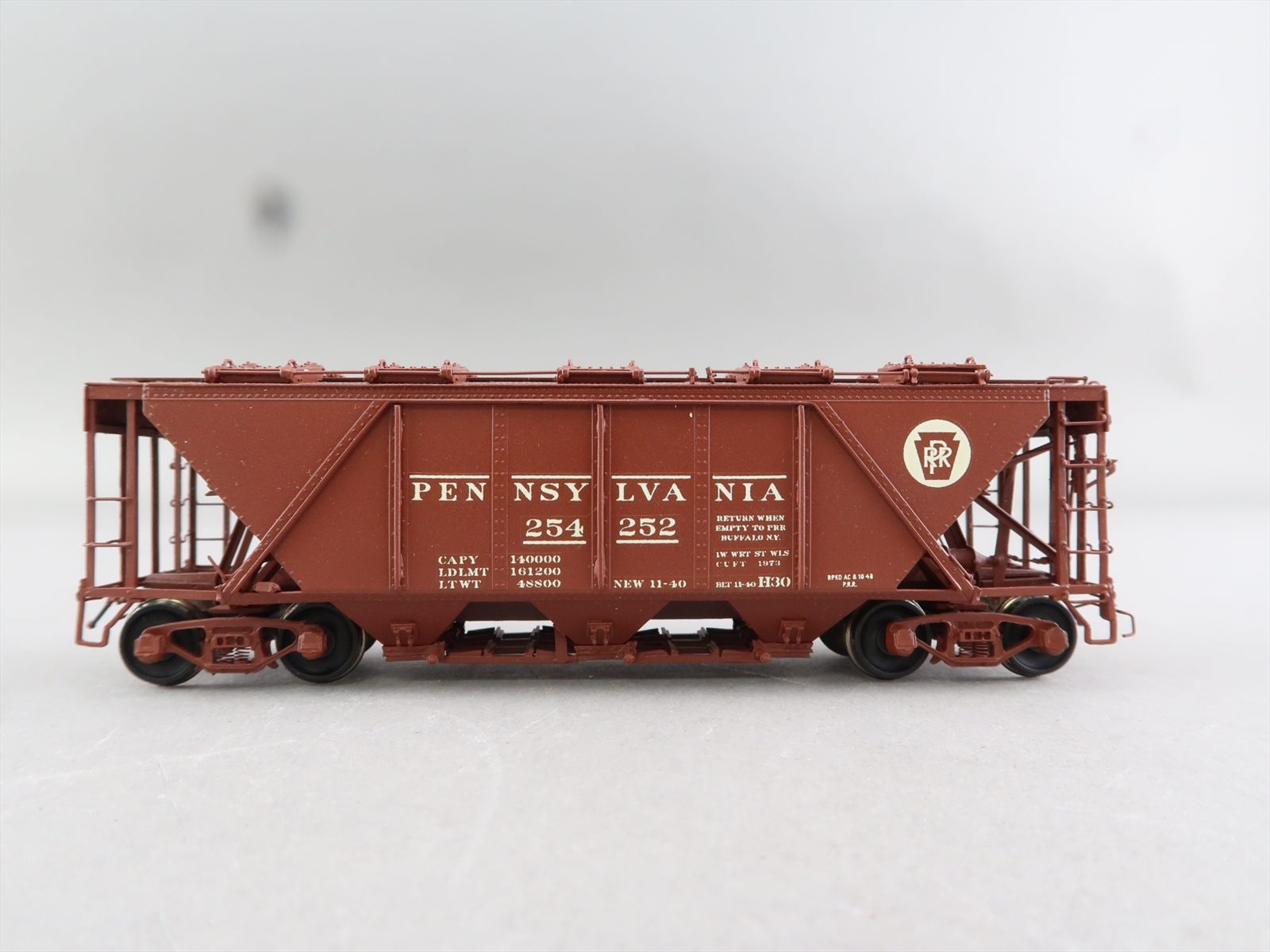 HO Brass Model - OMI 3327.1 PRR Pennsylvania Covered Hopper H30 #254252 ...