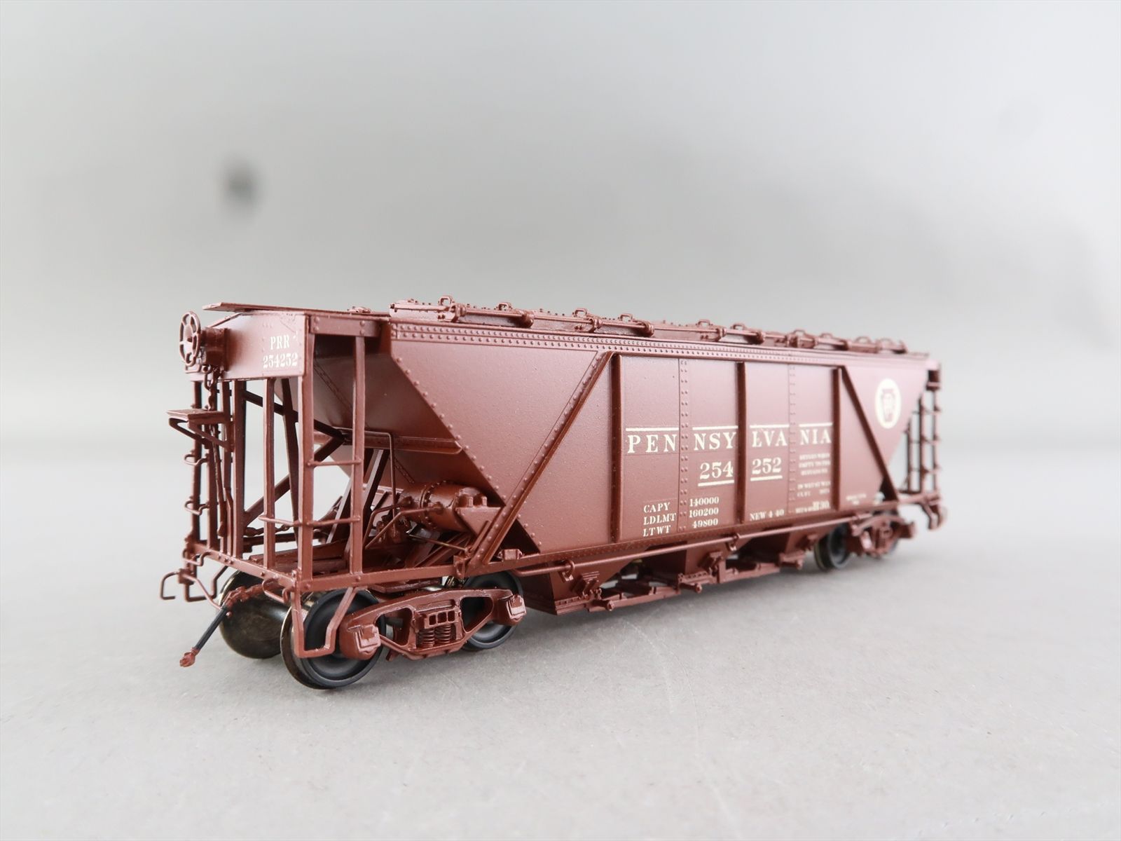 HO Brass Model - OMI 3327.1 PRR Pennsylvania Covered Hopper H30 #254252 ...