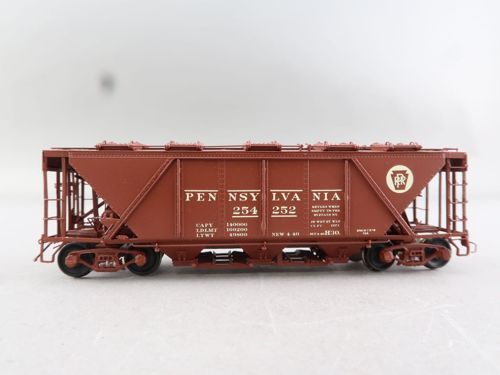 HO Brass Model - OMI 3327.1 PRR Pennsylvania Covered Hopper H30 #254252 ...