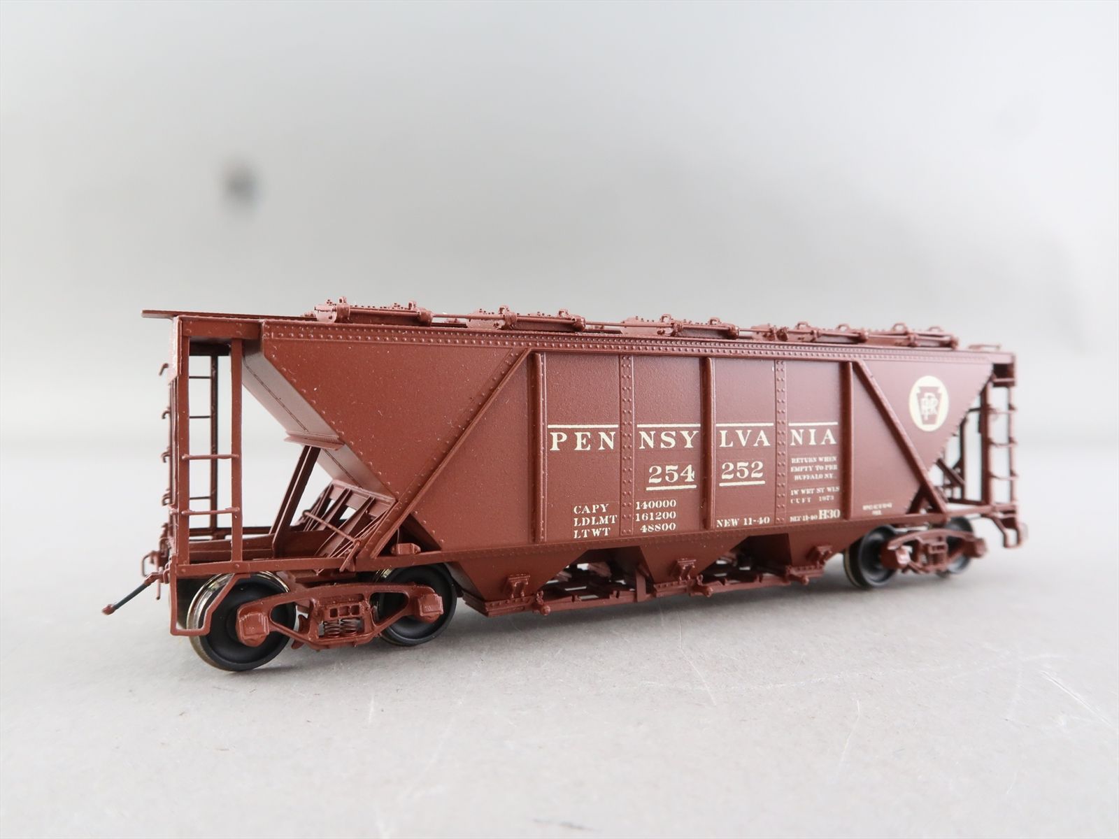 HO Brass Model - OMI 3327.1 PRR Pennsylvania Covered Hopper H30 #254252 ...