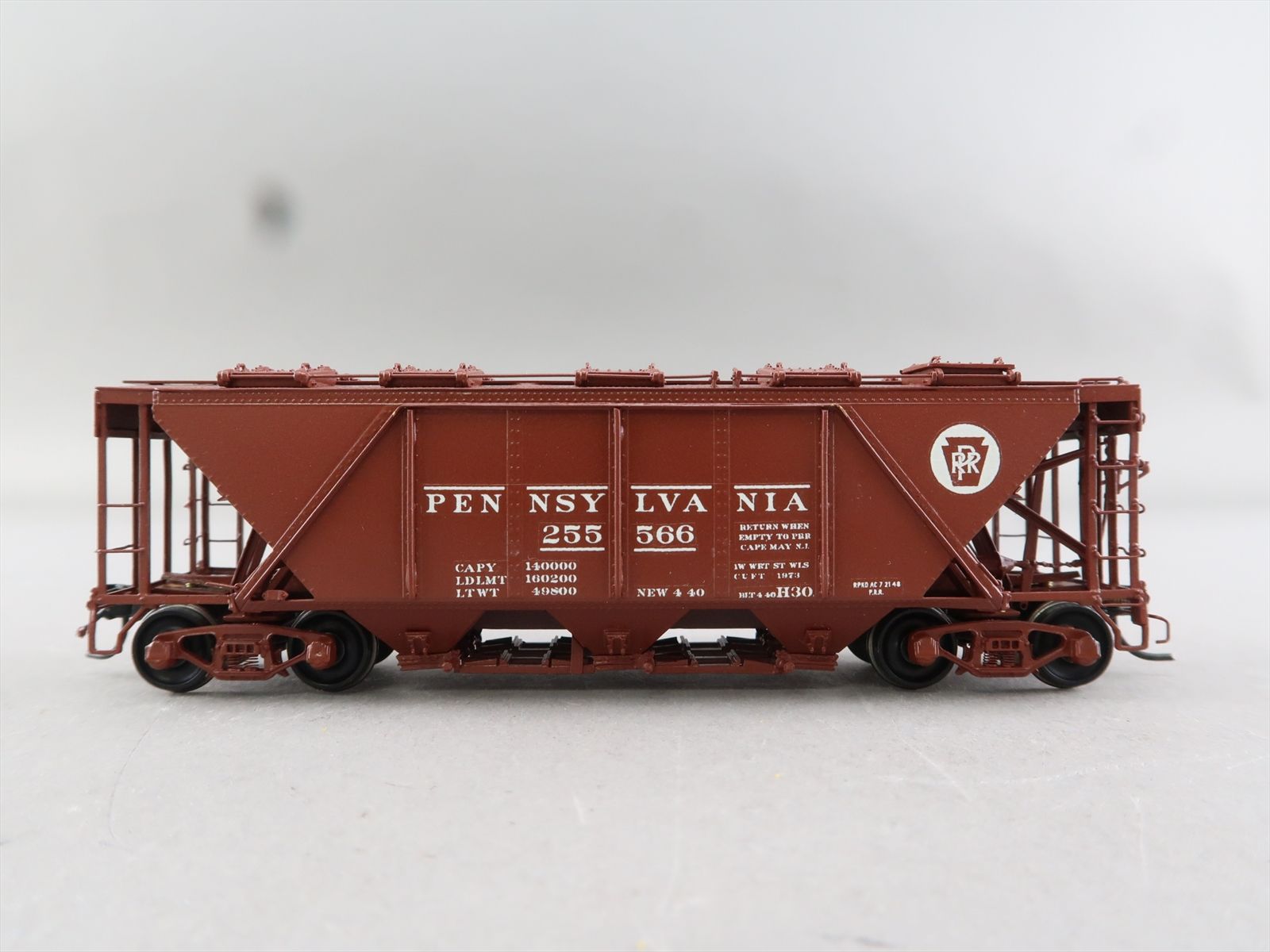 HO Brass Model - OMI 3327.1 PRR Pennsylvania Covered Hopper H30 #255566 ...
