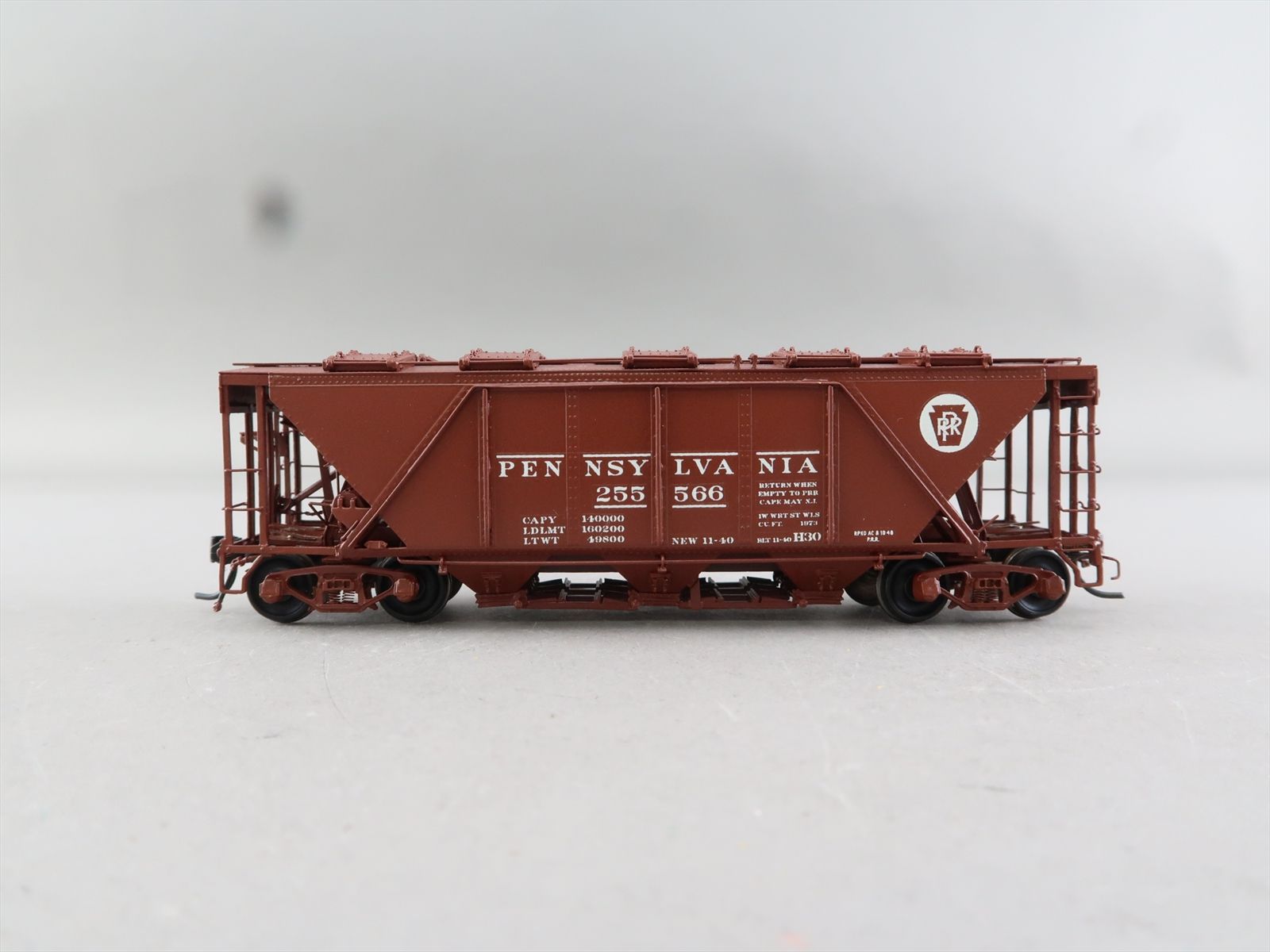 HO Brass Model - OMI 3327.1 PRR Pennsylvania Covered Hopper H30 #255566 ...