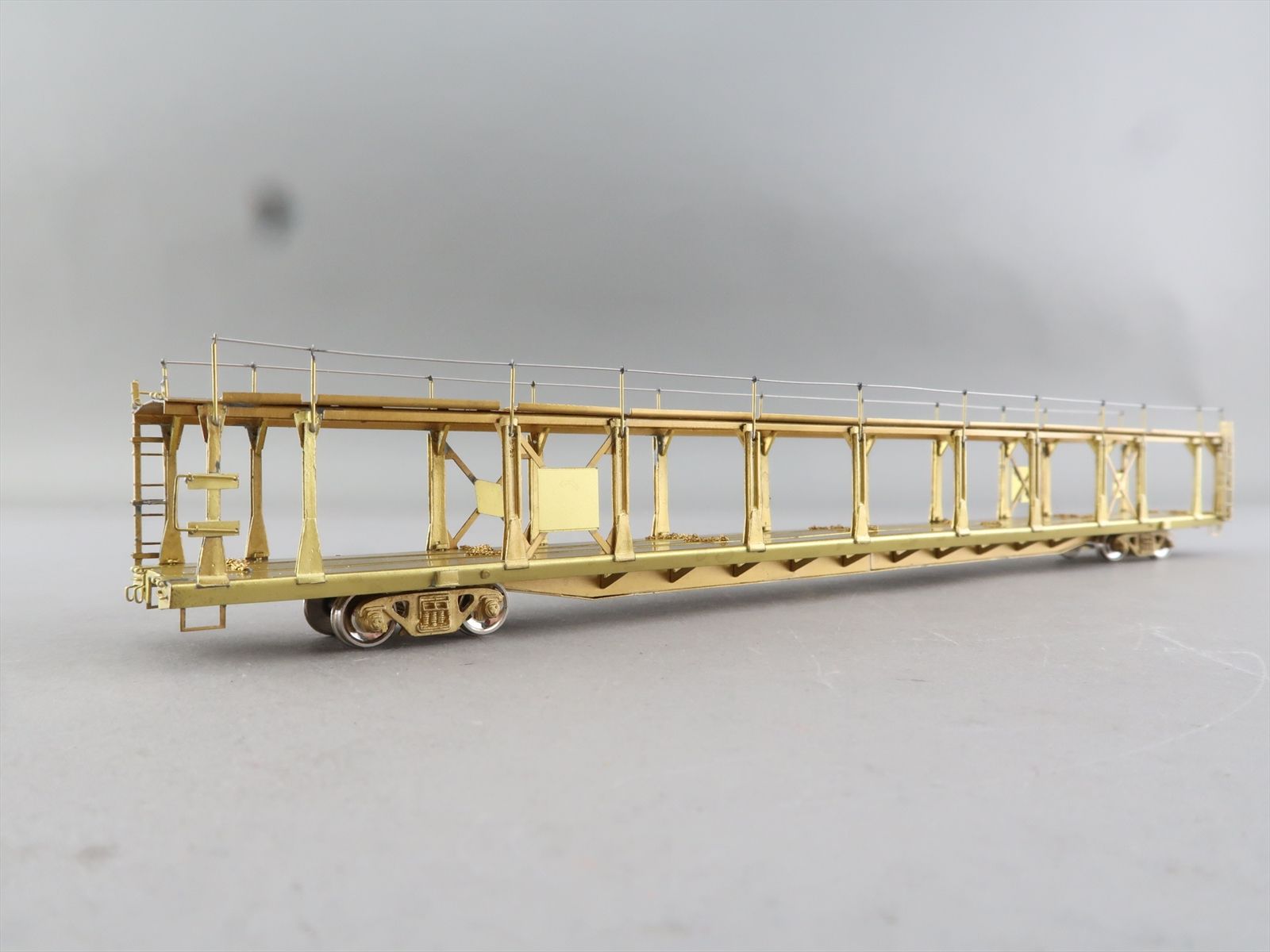HO Brass Model - OMI 1354 Bi-Level Auto Rack Open Type - Unpainted ...
