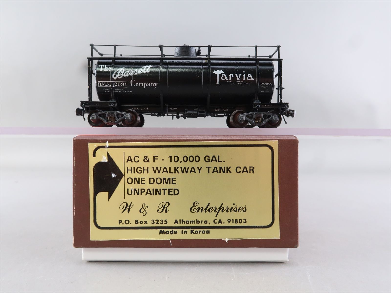 HO Brass Model - W&R BMX Barrett Company Tarvia AC&F 8,000 Gallon High ...