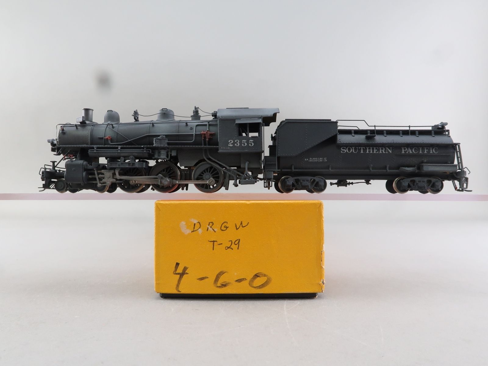 HO Brass Model - WMC SP Southern Pacific 4-6-0 T-29 #2355 - Custom ...