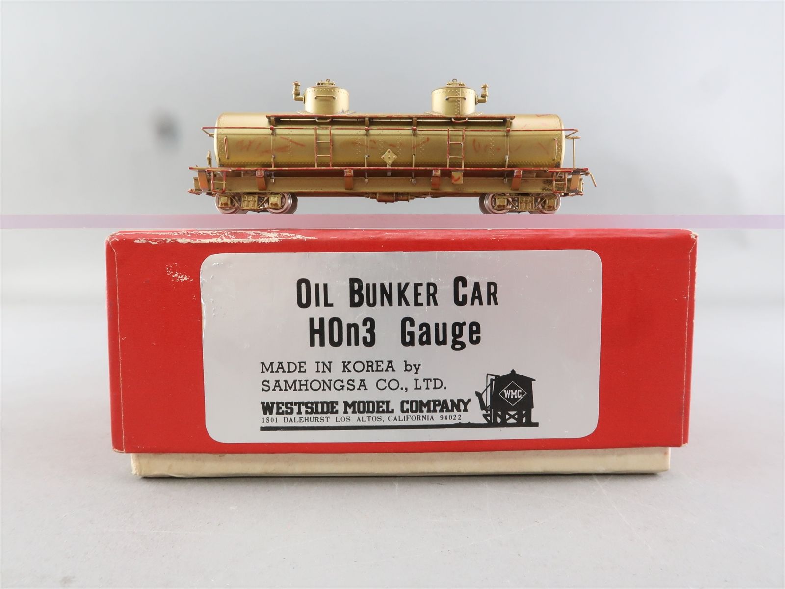 HOn3 Brass Model - WMC Oil Bunker Car - Unpainted - 1973 Run - Samhongsa