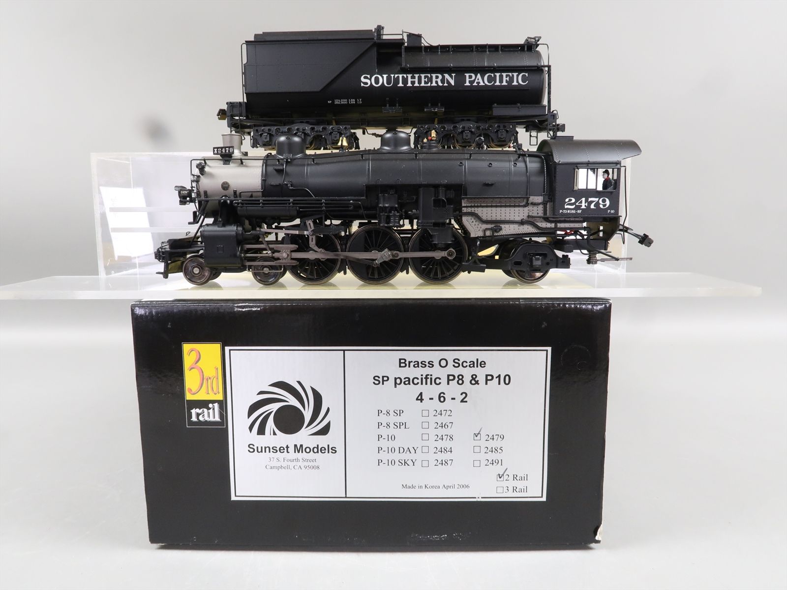 O Brass Model - Sunset SP Southern Pacific P-10 4-6-2 #2479 - F/P ...