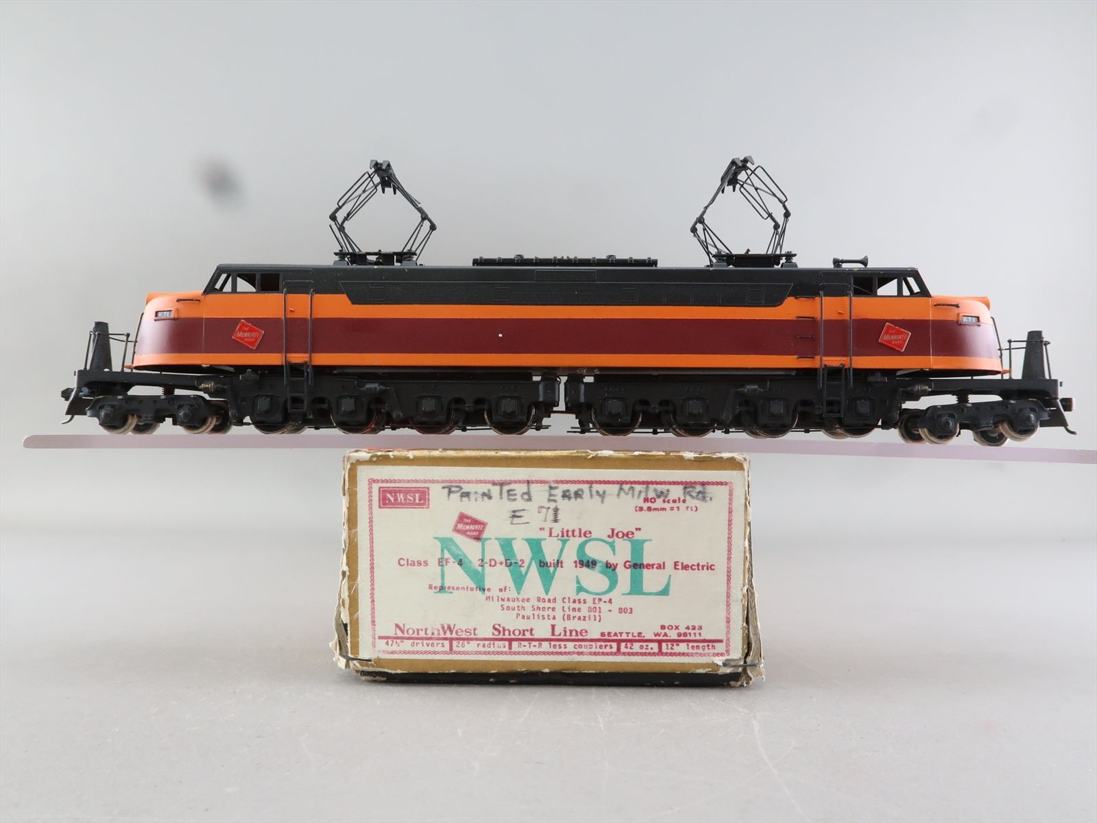 HO Brass Model - NWSL Milwaukee Road EP-4 Little Joe #E-71 - Custom ...