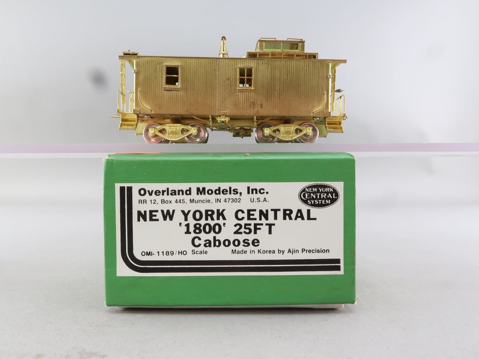 HO Brass Model - OMI 1189 NYC New York Central 25' Wood Caboose #18000 ...