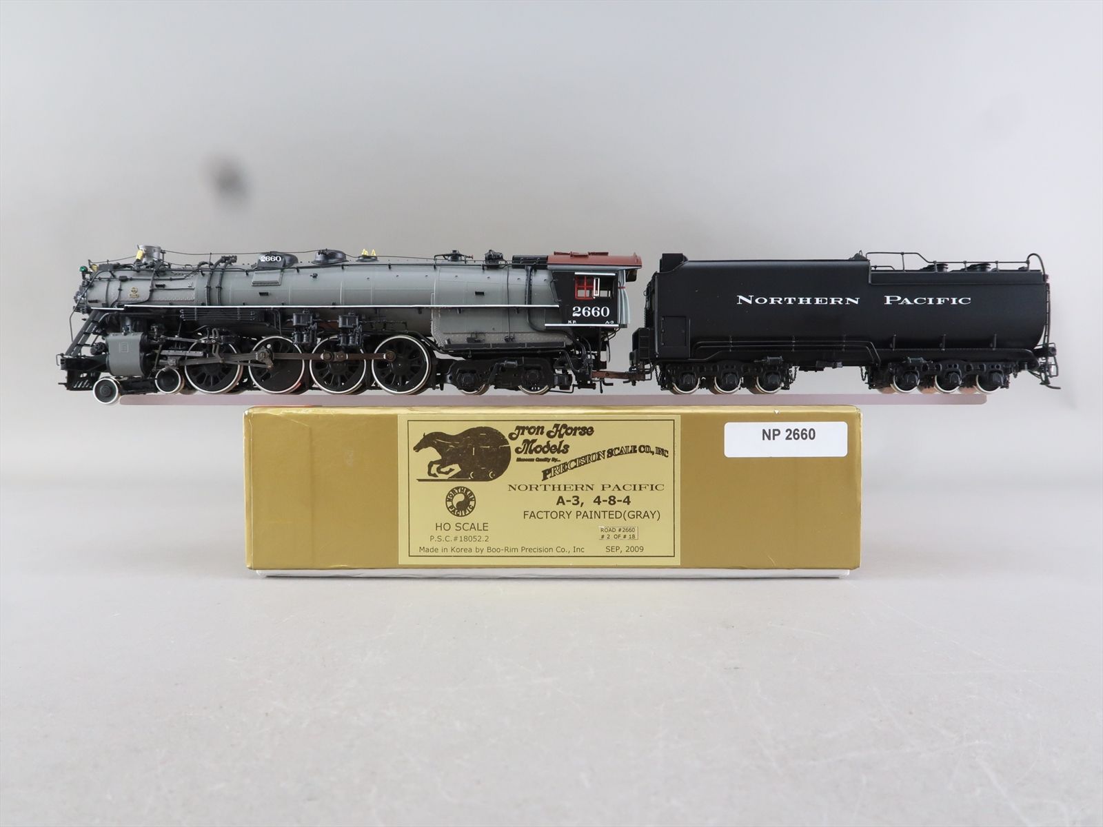 HO Brass Model - PSC 18052.2 NP Northern Pacific A-3 4-8-4 Gray #2660 ...