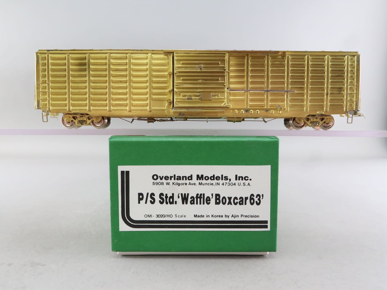 HO Brass Model - OMI 3020 P/S Waffle Boxcar Box Car 63' - Unpainted ...