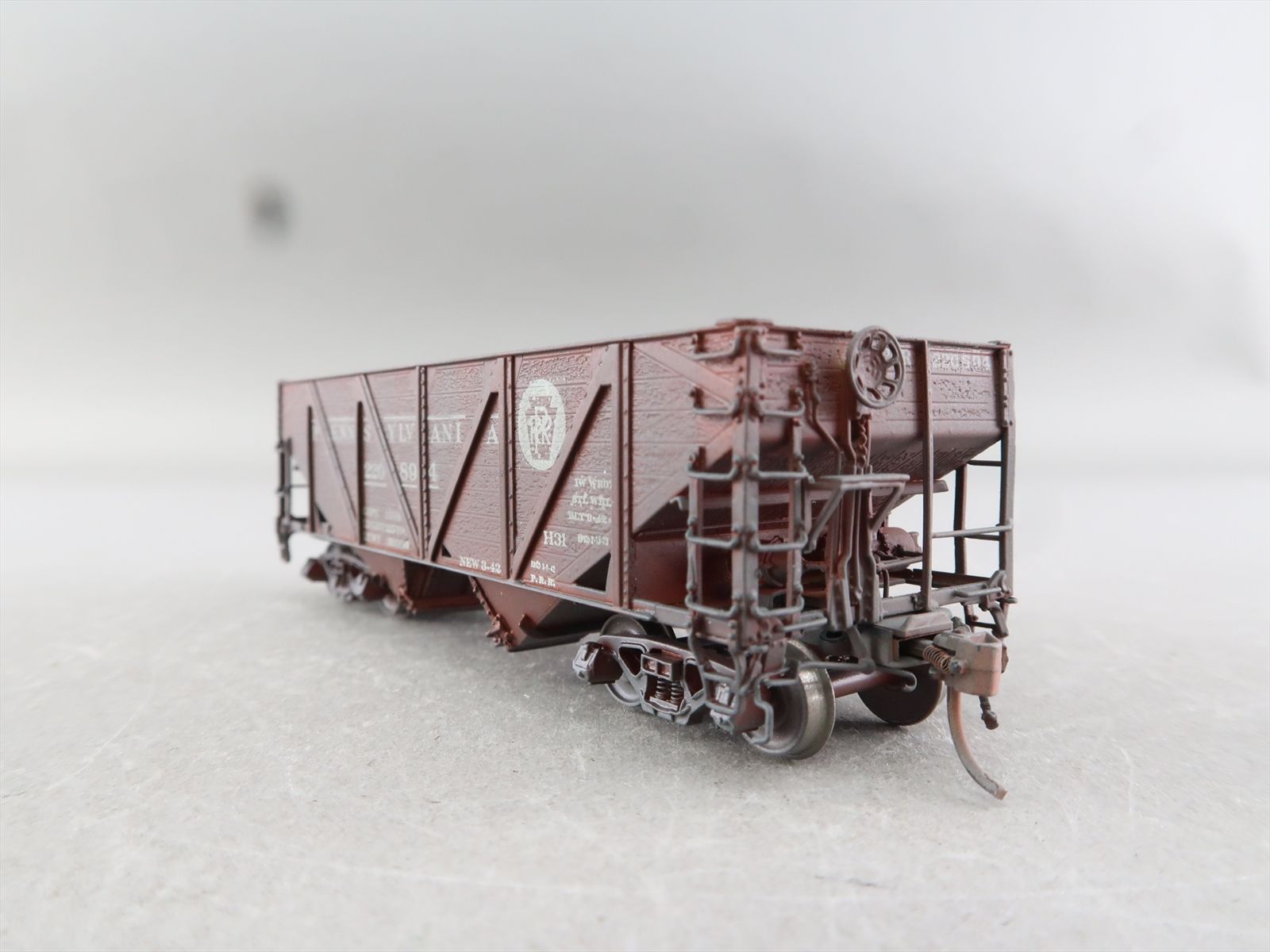 HO Brass Model - OMI 3106 PRR Pennsylvania H-31C Steel 2-Bay Hopper ...