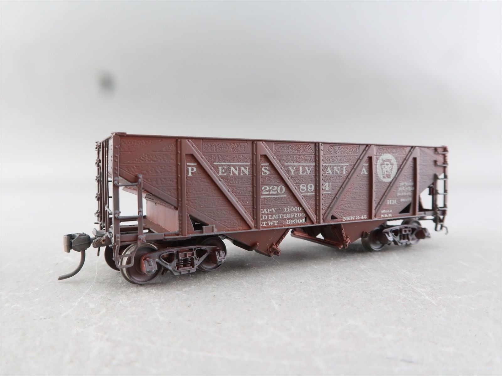 HO Brass Model - OMI 3106 PRR Pennsylvania H-31C Steel 2-Bay Hopper ...