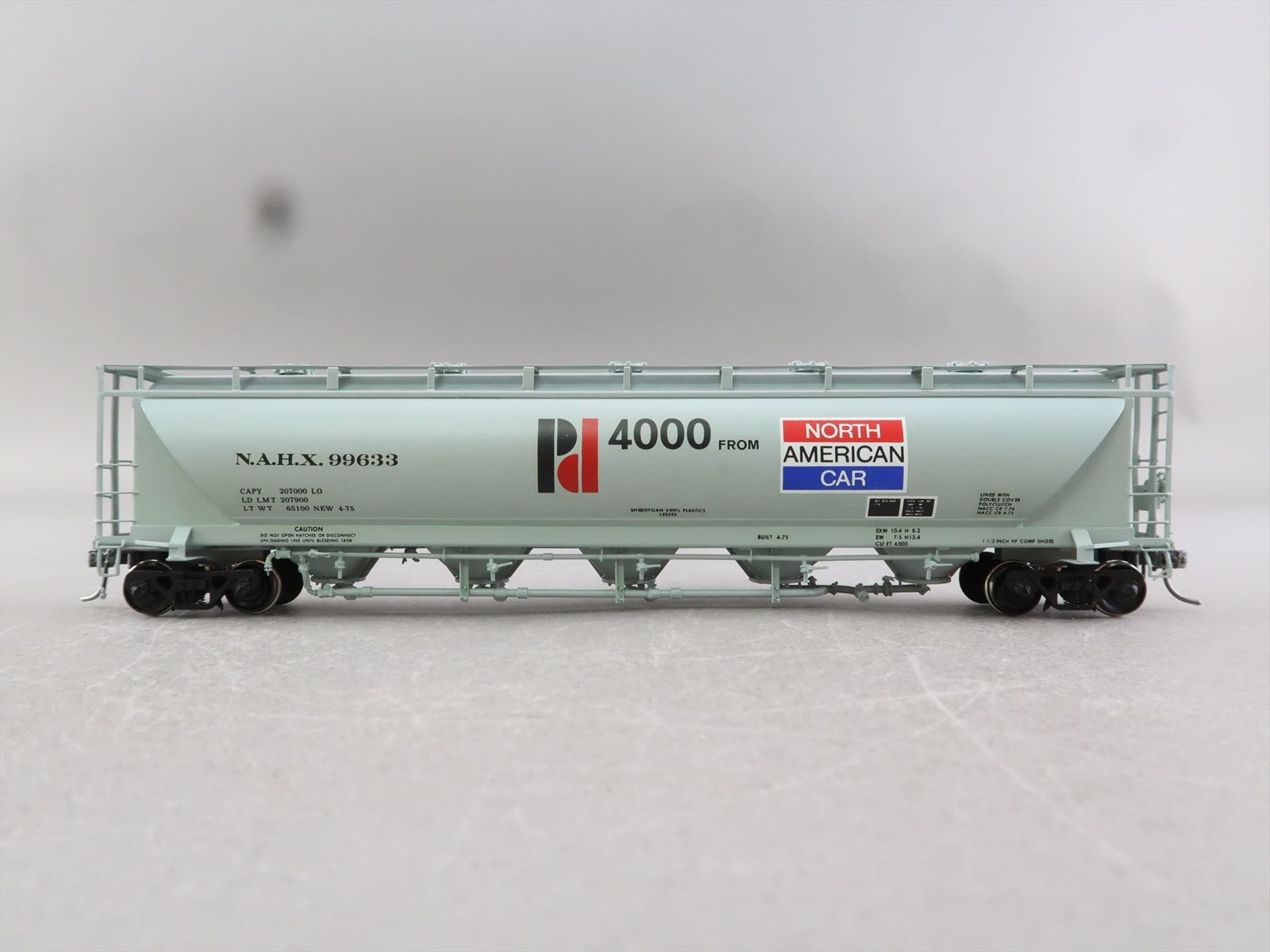 HO Brass Model - OMI 3002 NAHX North American Pd 4000 Covered Hopper ...