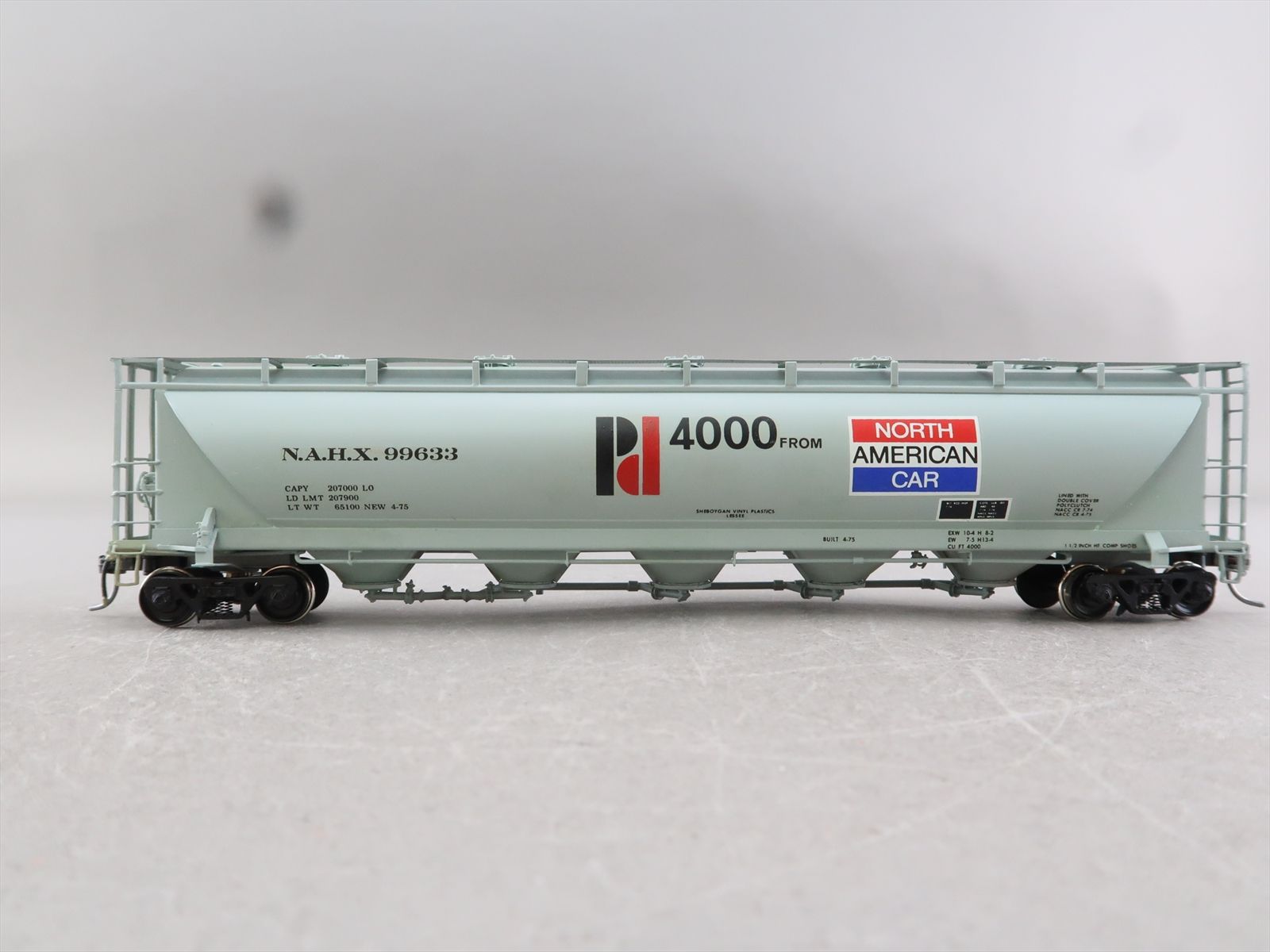 HO Brass Model - OMI 3002 NAHX North American Pd 4000 Covered Hopper ...