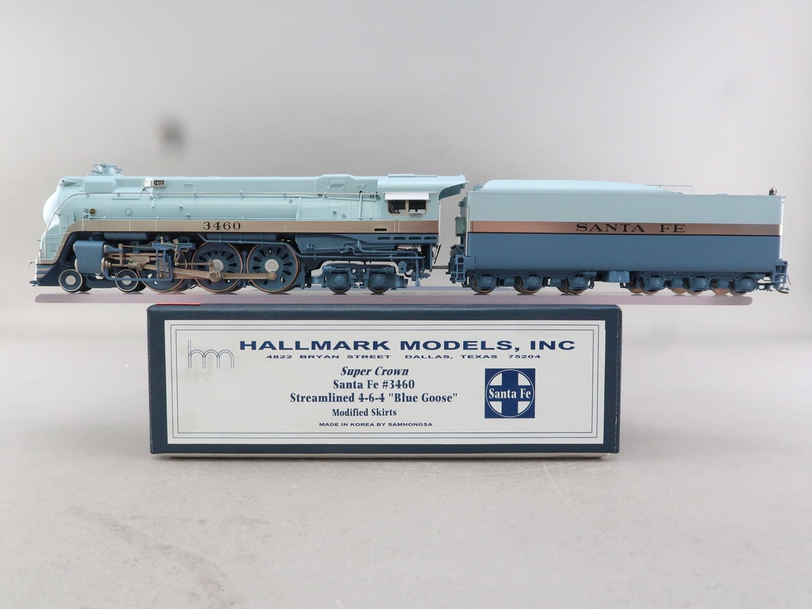 HO Brass Model - Hallmark Super Crown AT&SF Santa Fe Streamlined Blue ...