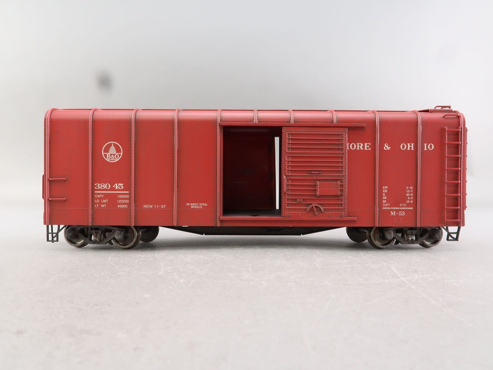 O Brass Model - SS Sunset B&O Baltimore & Ohio Wagon Top Boxcar Box Car ...