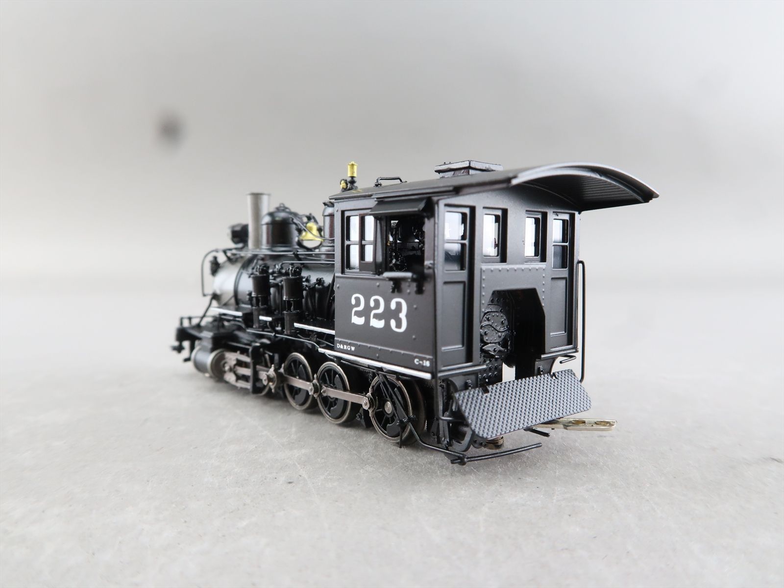 HOn3 Brass Model - PSC 17390-1 D&RGW Rio Grande C-16 2-8-0 Bug Herald #223 - F/P - 2004 Run ...