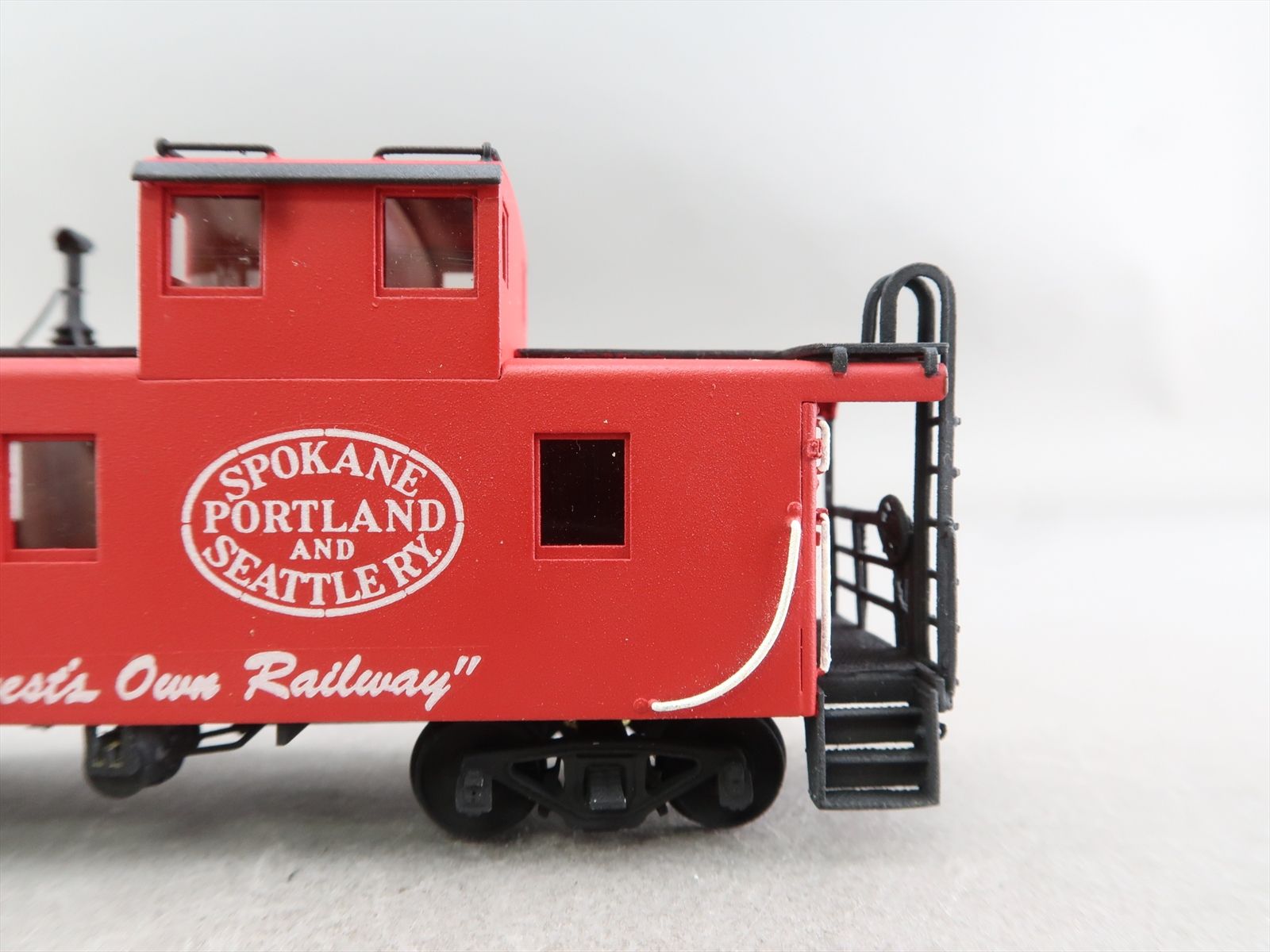 HO Brass Model - OMI 1144 SP&S Spokane Portland & Seattle Steel Caboose #870 Tall Cupola ...