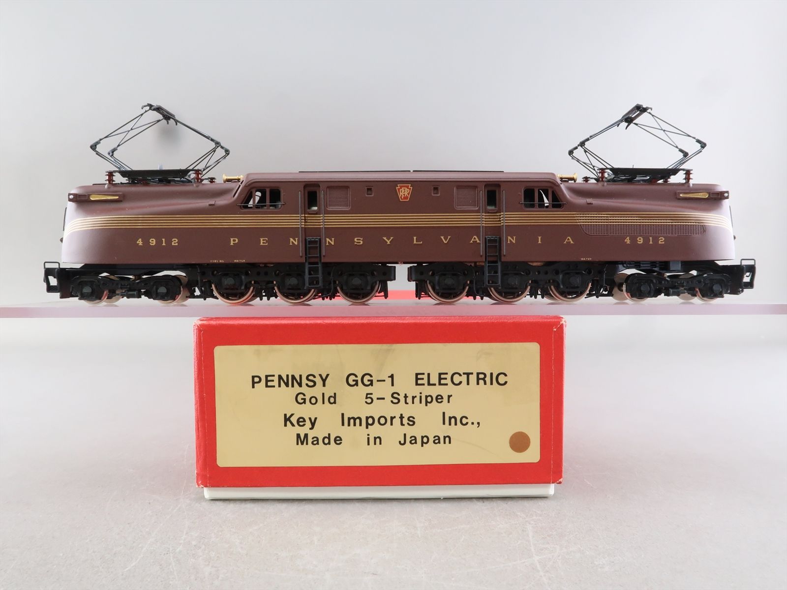 HO Brass Model - Key PRR Pennsylvania GG-1 Electric Tuscan Red 5-Stripe ...
