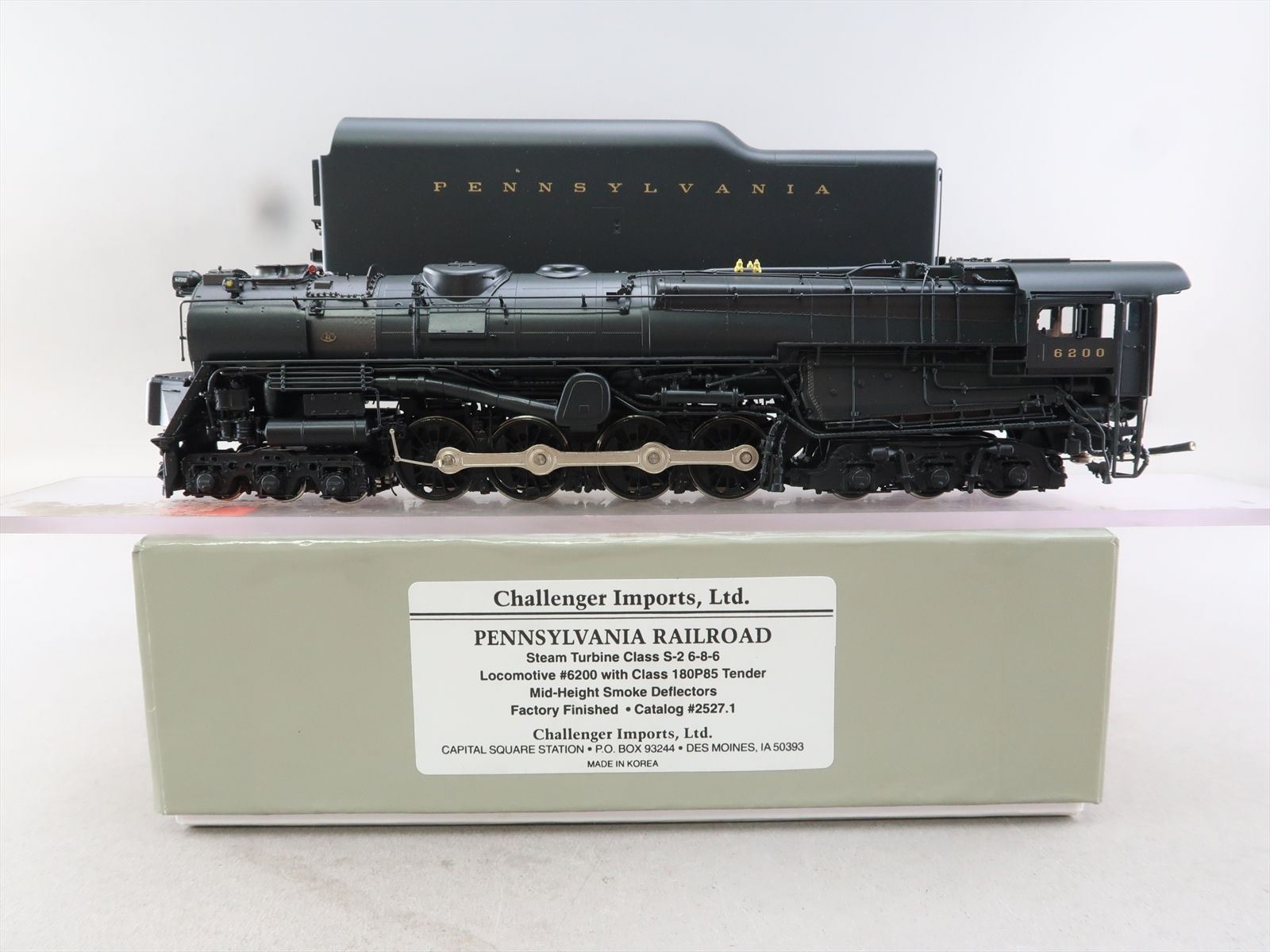 HO Brass Model Steam Turbine - CIL 2527.1 PRR Pennsylvania S-2 6-8-6 ...