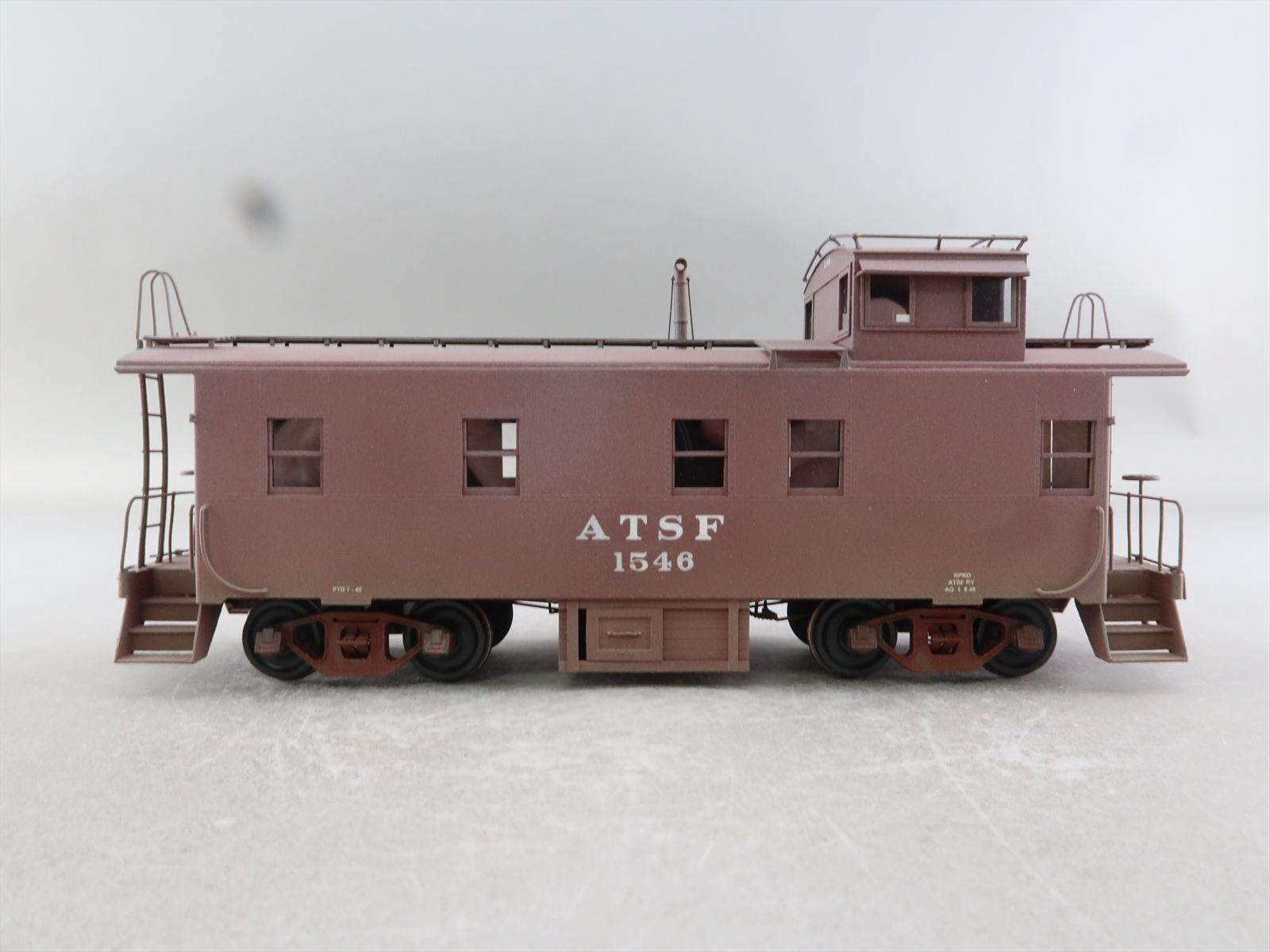 O Brass Model - PRB Pecos River 4705 AT&SF Santa Fe Caboose #1546 ...