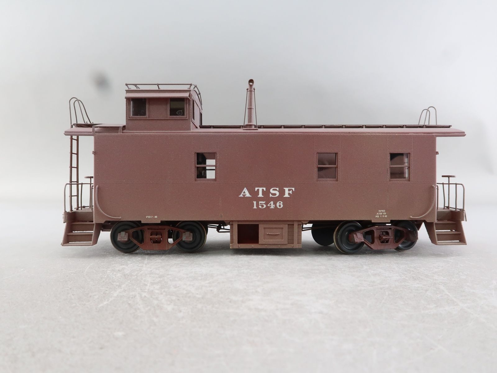 O Brass Model - PRB Pecos River 4705 AT&SF Santa Fe Caboose #1546 ...