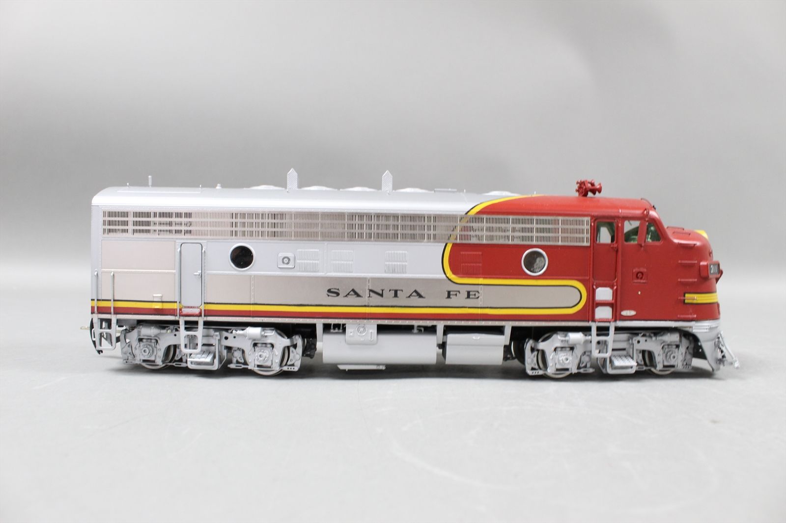 O Brass Model - Key CS#78 AT&SF Santa Fe EMD F7 F7A F7B A-B Set Phase II Warbonnet #311 - F/P ...