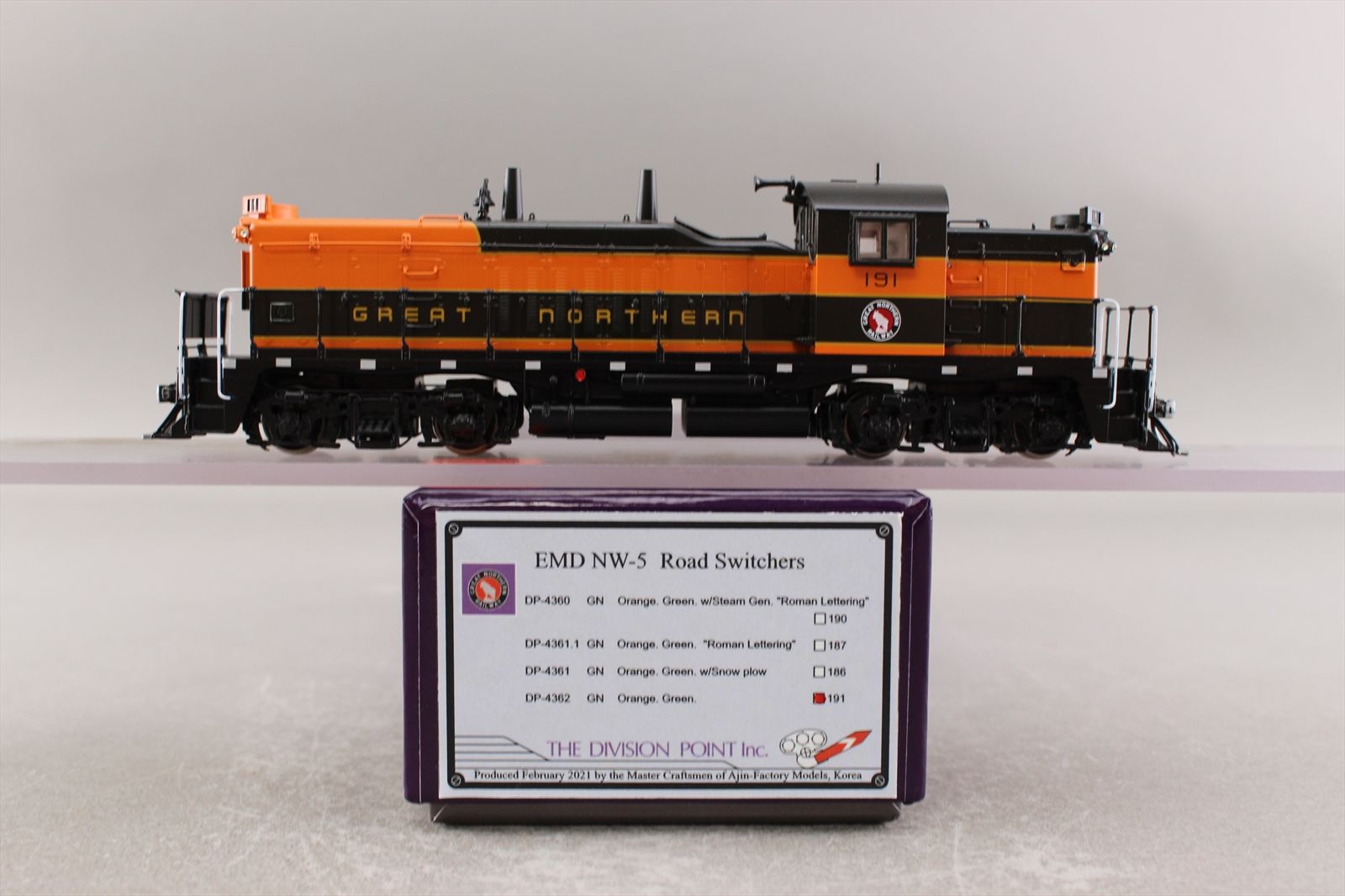 HO Brass Model - DP 4362 GN Great Northern EMD NW-5 Road Switcher #191 ...