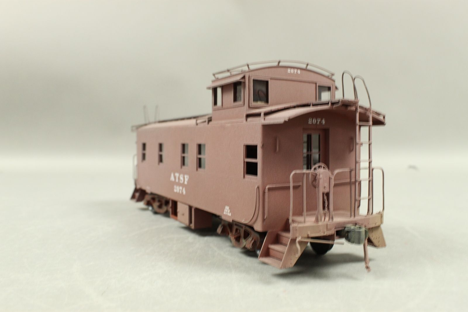 O Brass Model - PRB Pecos River 4712 AT&SF Santa Fe Caboose #2074 ...