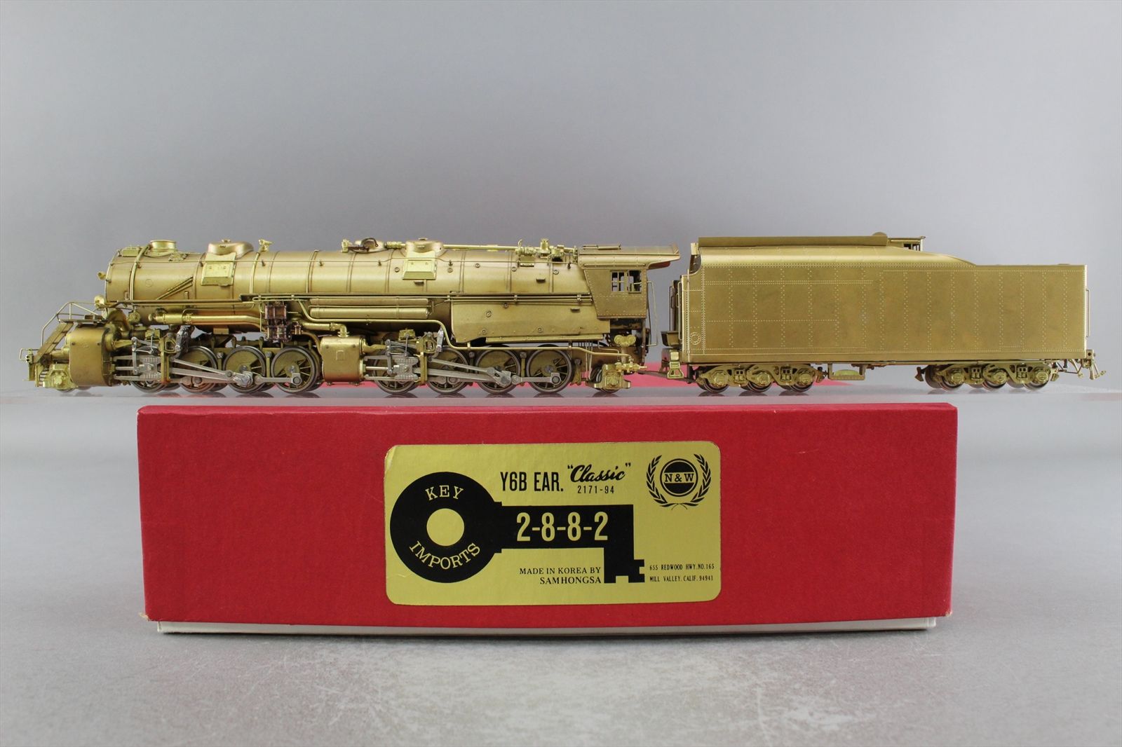 HO Brass Model - Key N&W Norfolk & Western Y6b 2-8-8-2 Early #2171 ...