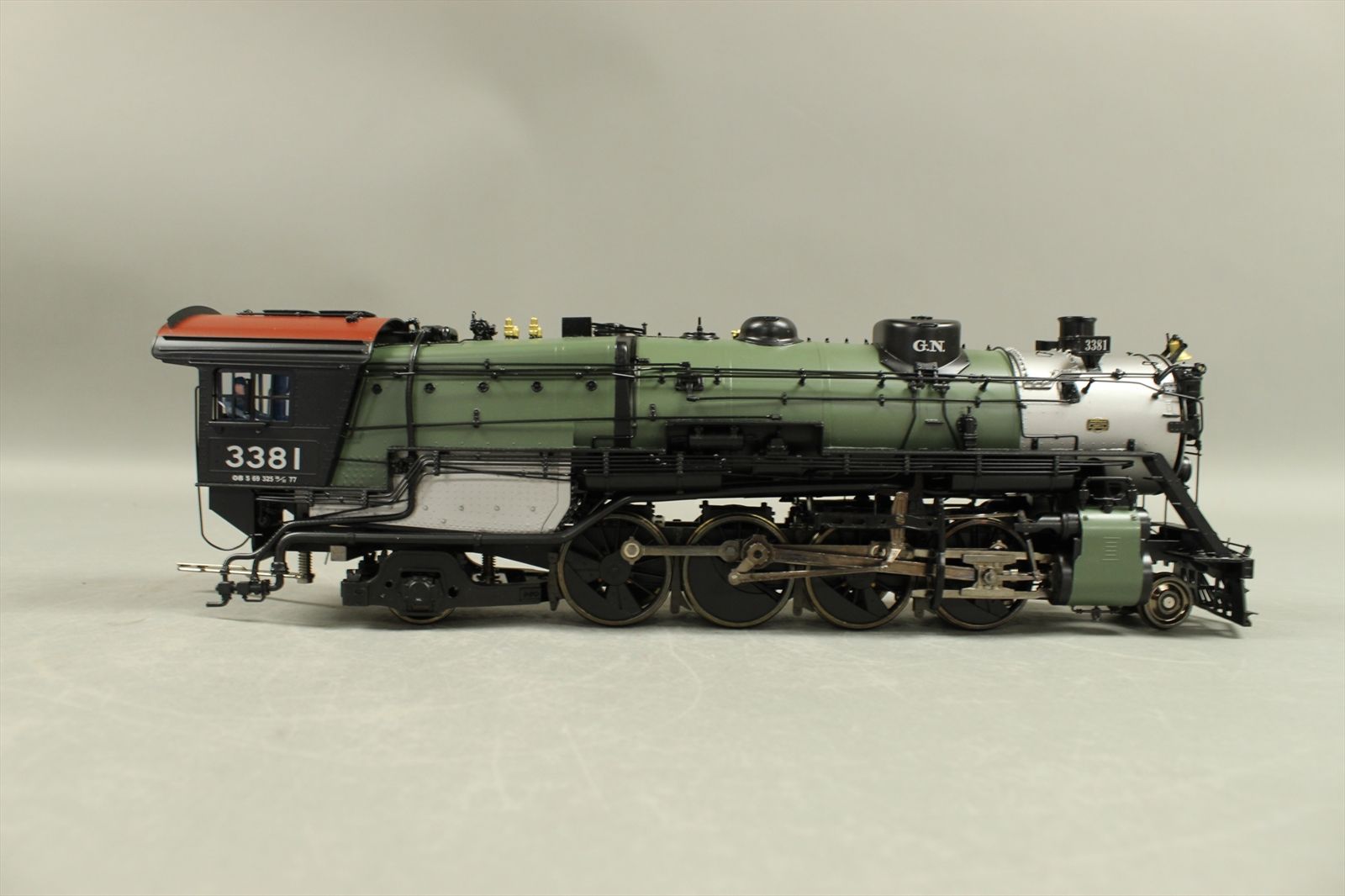 O Brass Model - Sunset GN Great Northern O8 Open Cab 2-8-2 #3381 Green ...