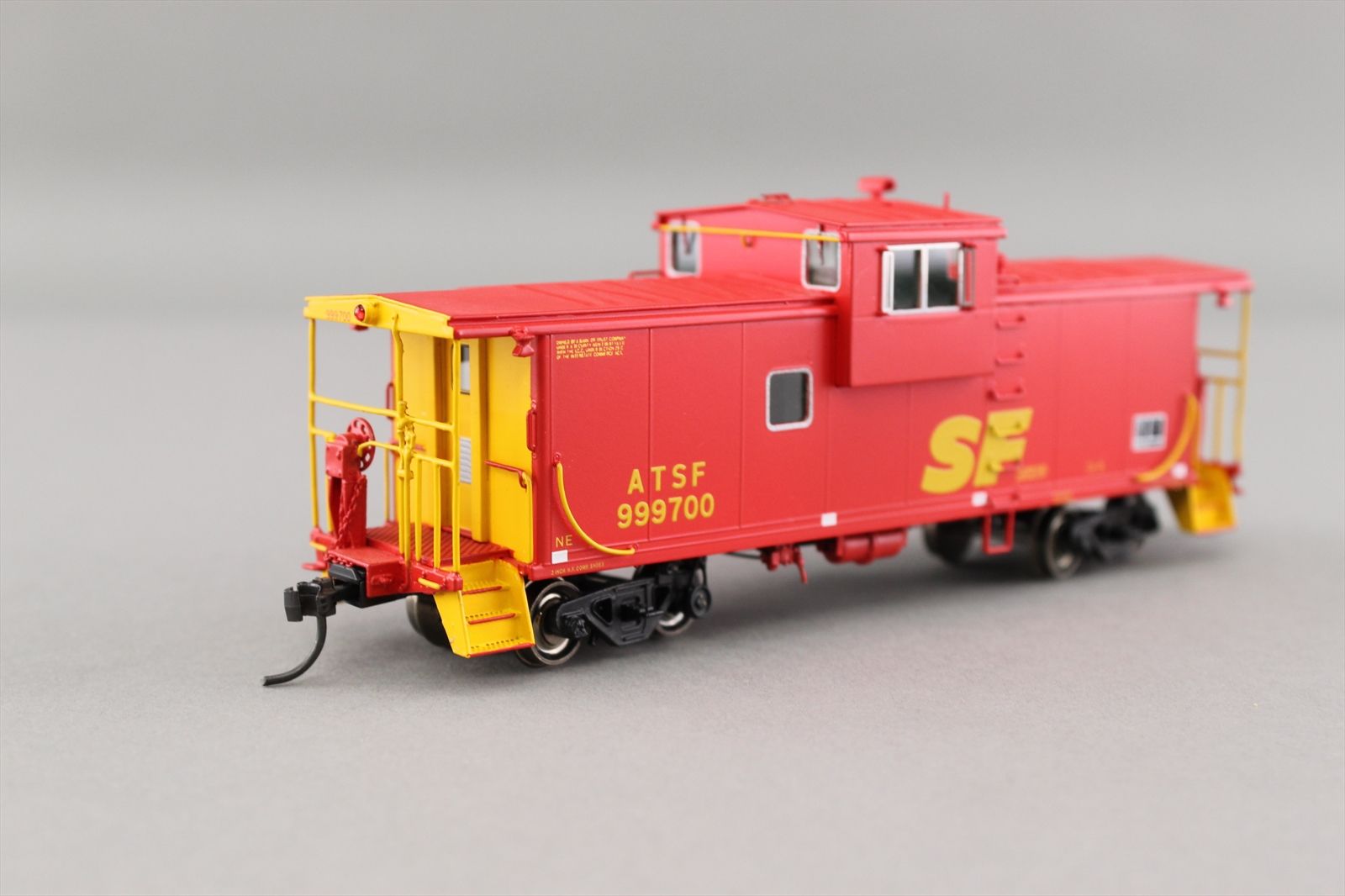 HO Brass Model - OMI 4212.3 ATSF AT&SF Santa Fe CE-8 Caboose Merger Scheme Wide Vision #999700 ...