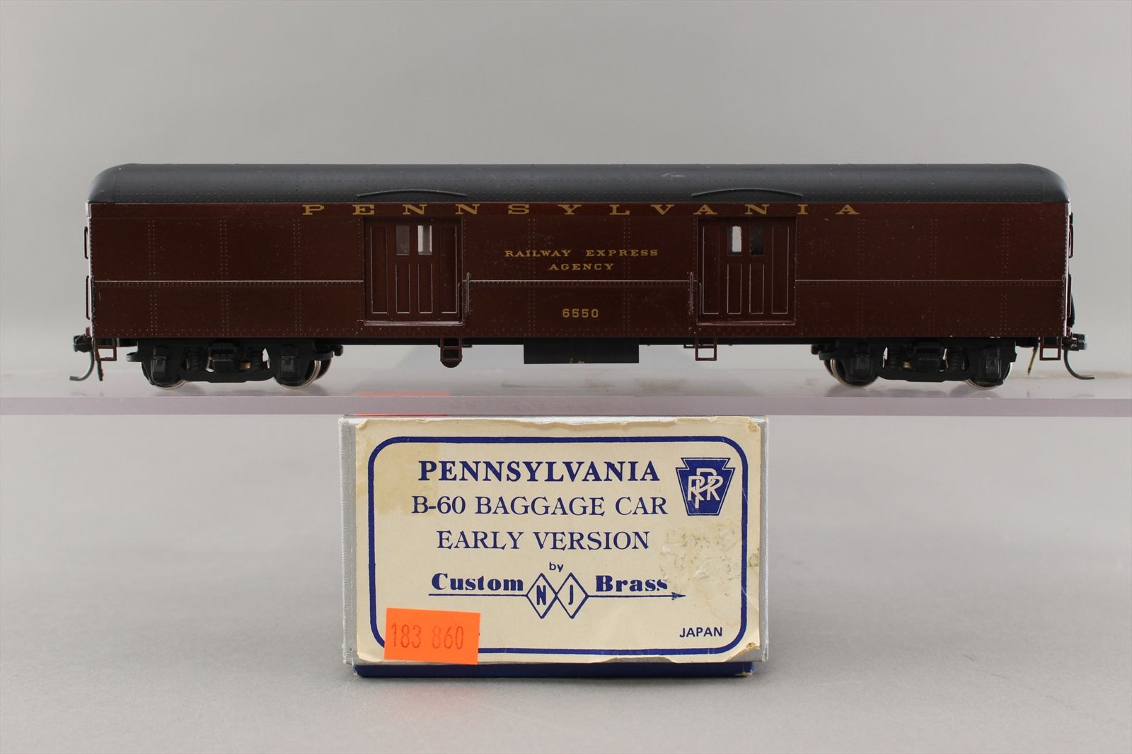 HO Brass Model - NJCB PS-702B PRR Pennsylvania Baggage Car #6550 ...