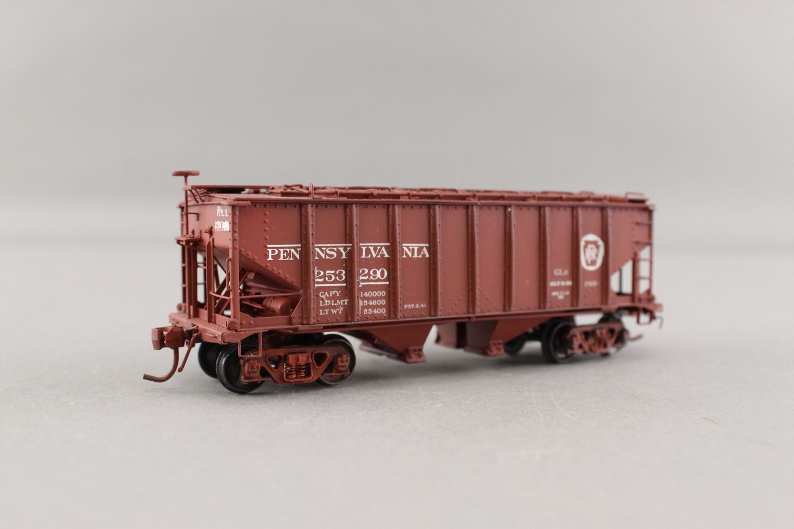 HO Brass Model - Railworks R-132 P PRR Pennsylvania Gle Covered Hopper ...